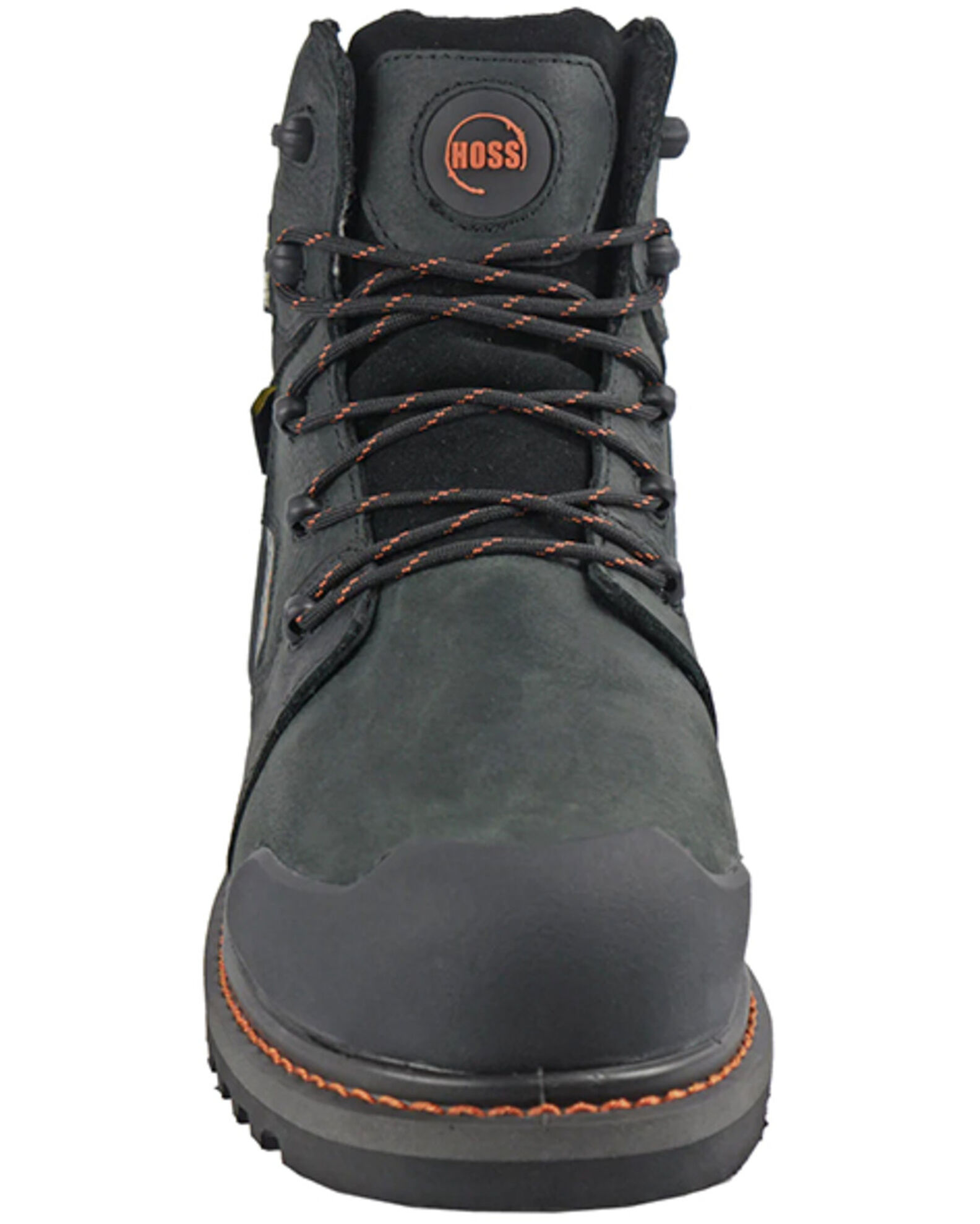 Hoss Men's Bronc 6" Lace-Up Waterproof Work Boots - Composite Toe, Black
