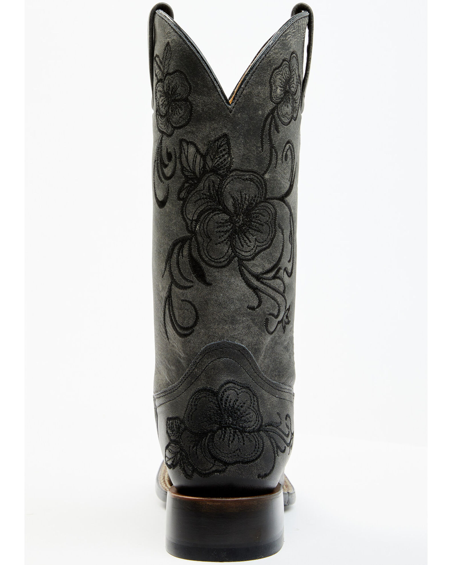 Shyanne Women's Lasy Western Boots - Broad Square Toe, Black