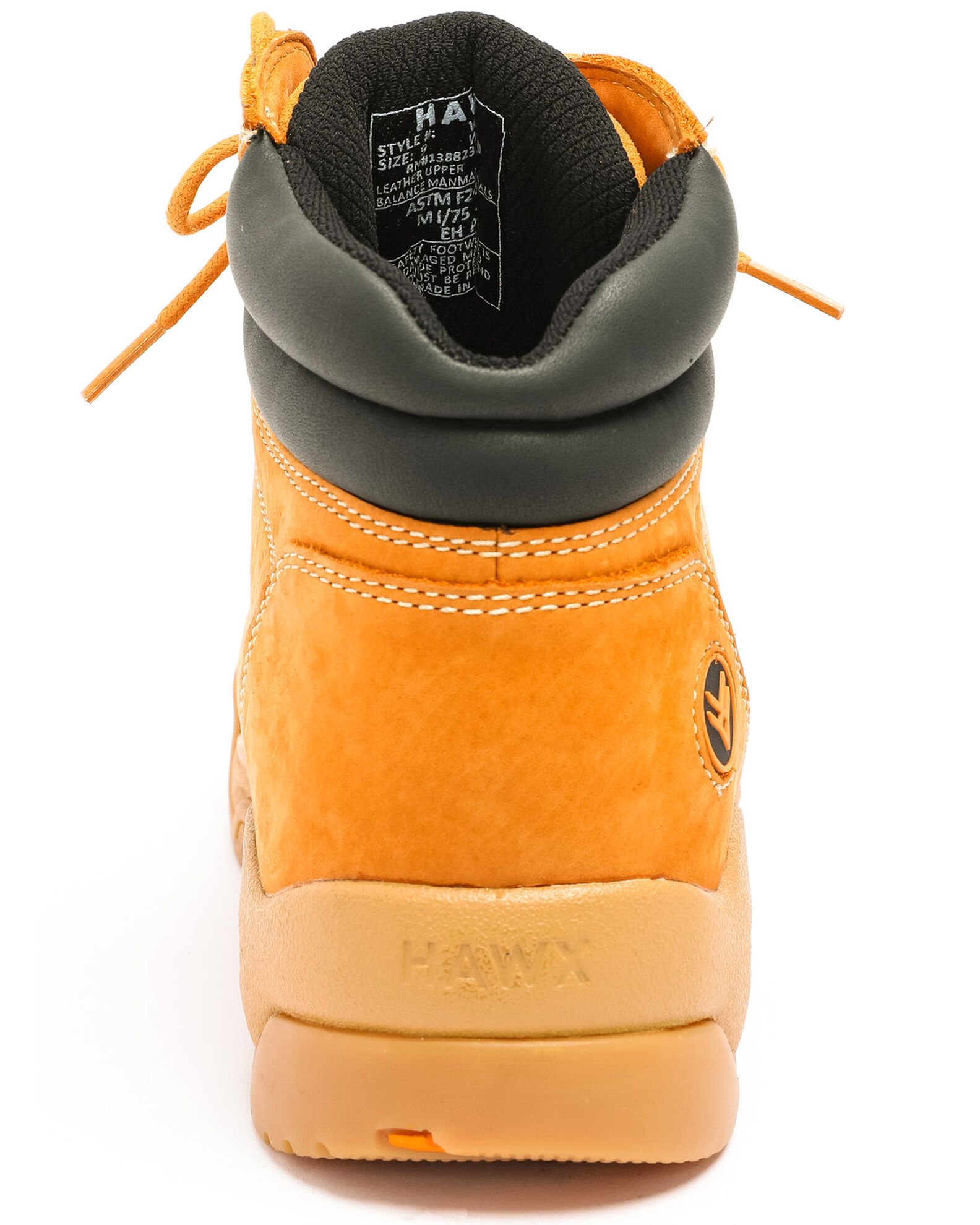 Hawx Mens Enforcer Lace Up Work Boots Composite Toe Wheat