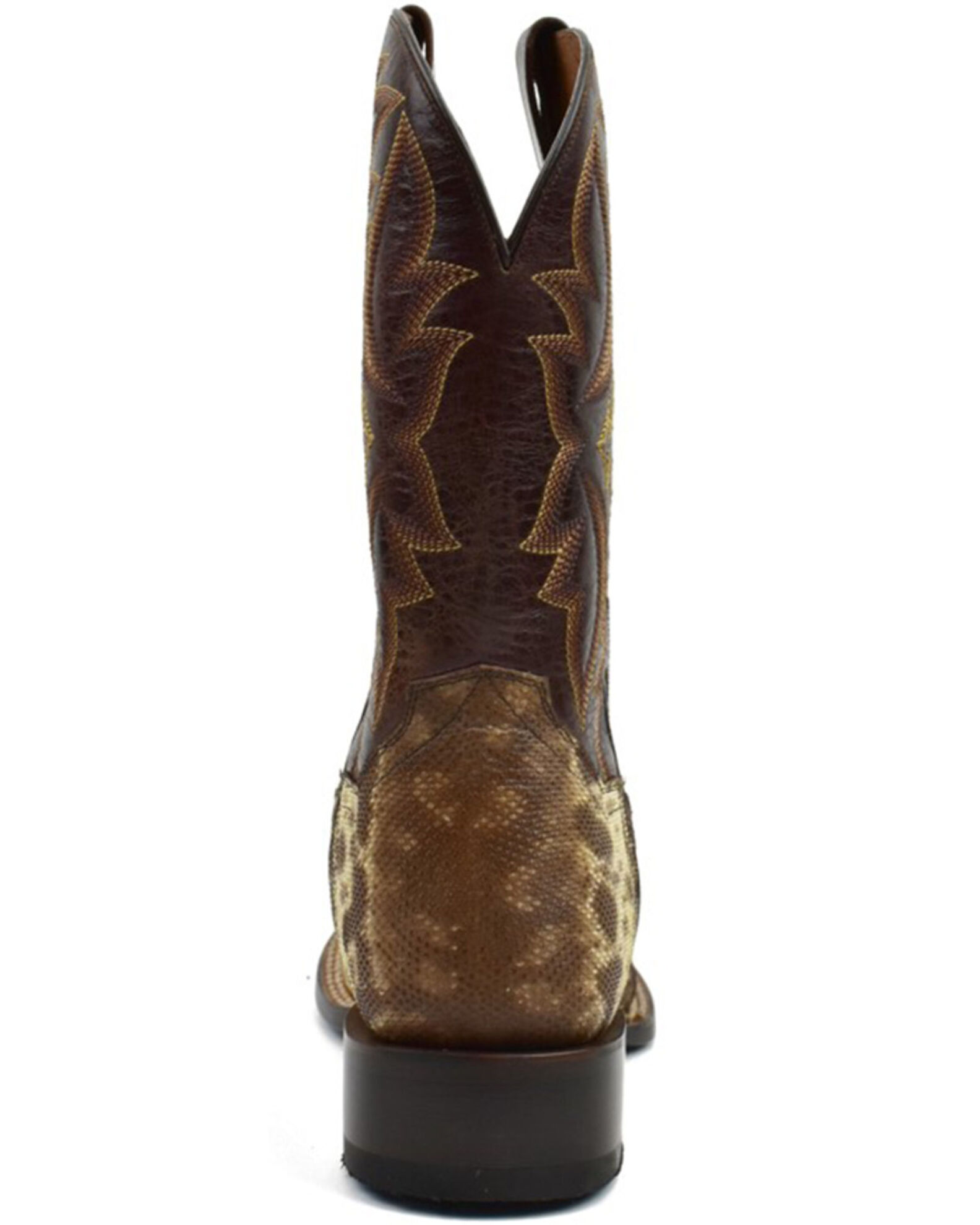 Dan Post Men's Karung Snake Brown Exotic Western Boots - Broad Square ...