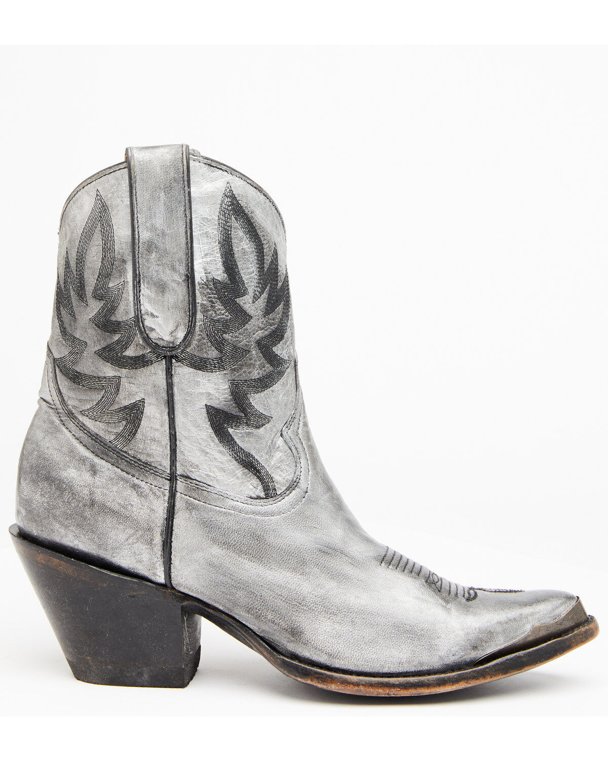 Idyllwind Women's Wheels Metallic Silver Western Booties - Round Toe,