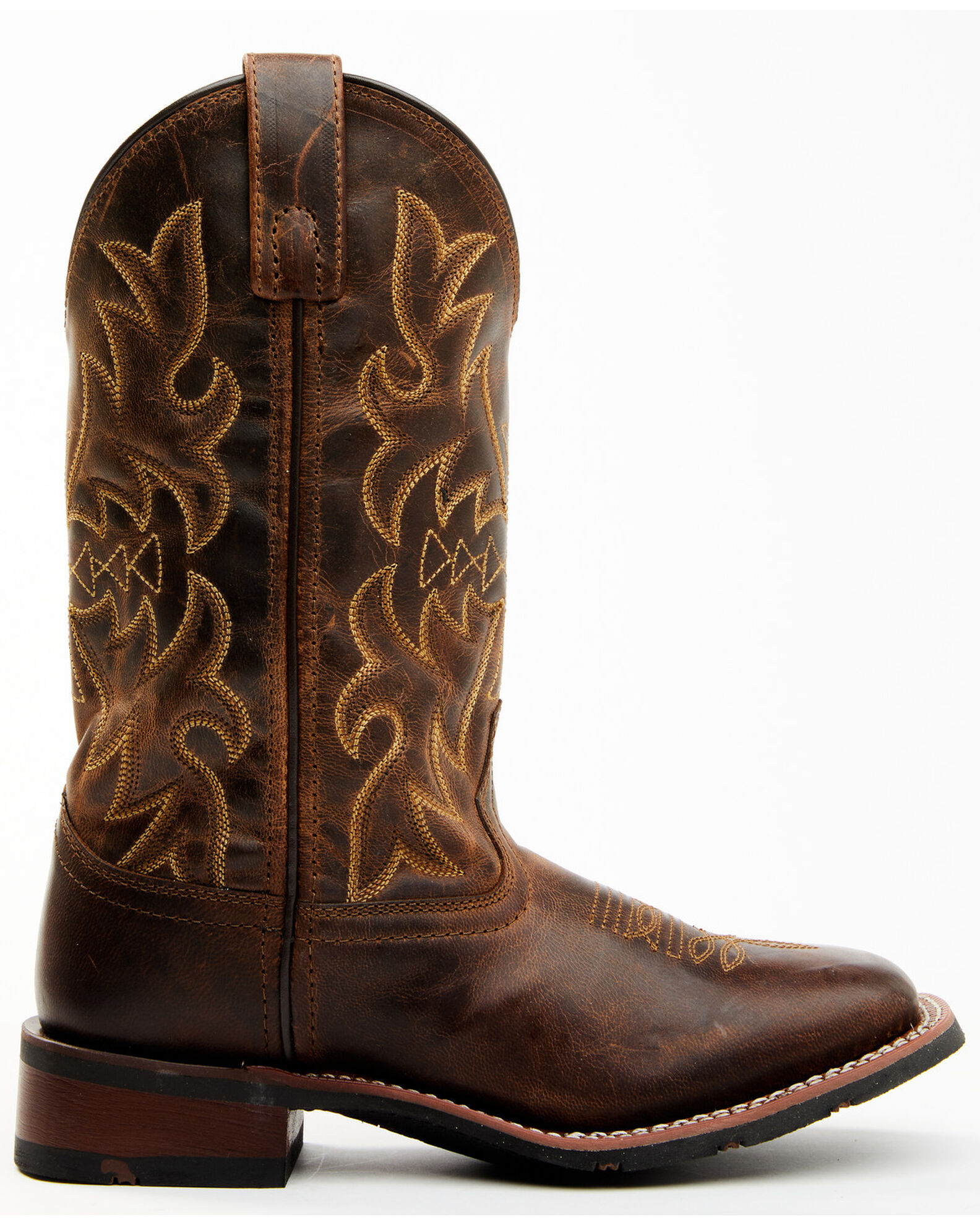 Laredo Womens Anita Western Performance Boots Broad Square Toe Tan