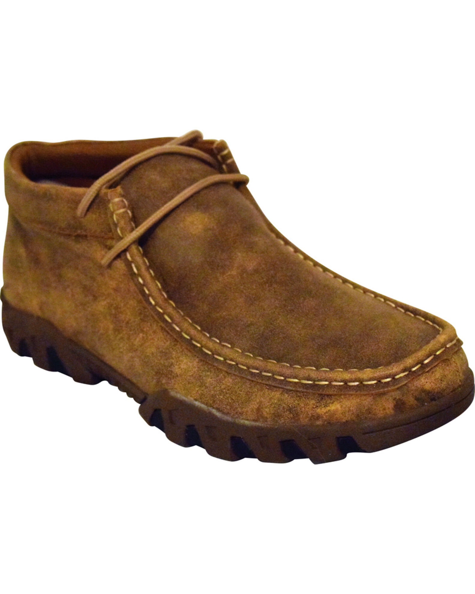 Ferrini Mens Mocha Rouge Casual Shoes Moc Toe Boot Barn