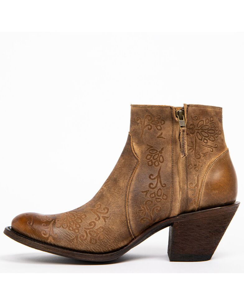 Shyanne Womens Rustic Tan Fashion Booties Round Toe Boot Barn