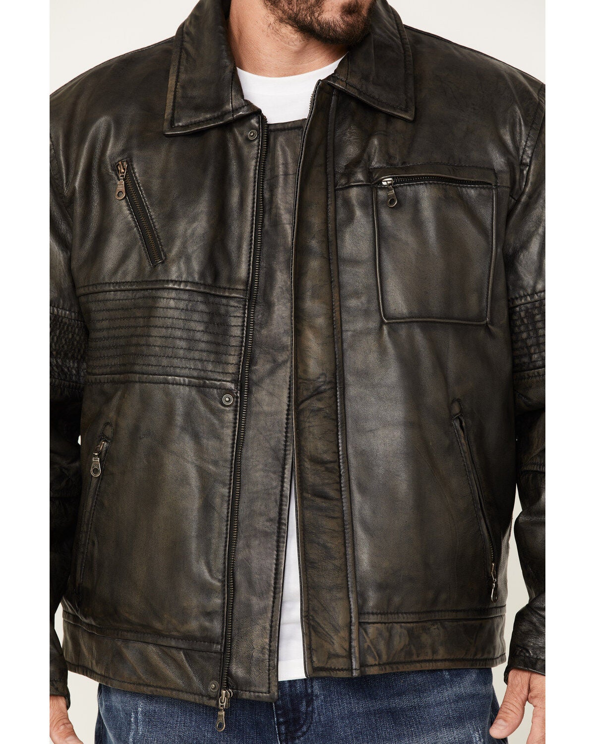 Cripple Creek Men's Zip-Front Concealed Carry Jacket, Black