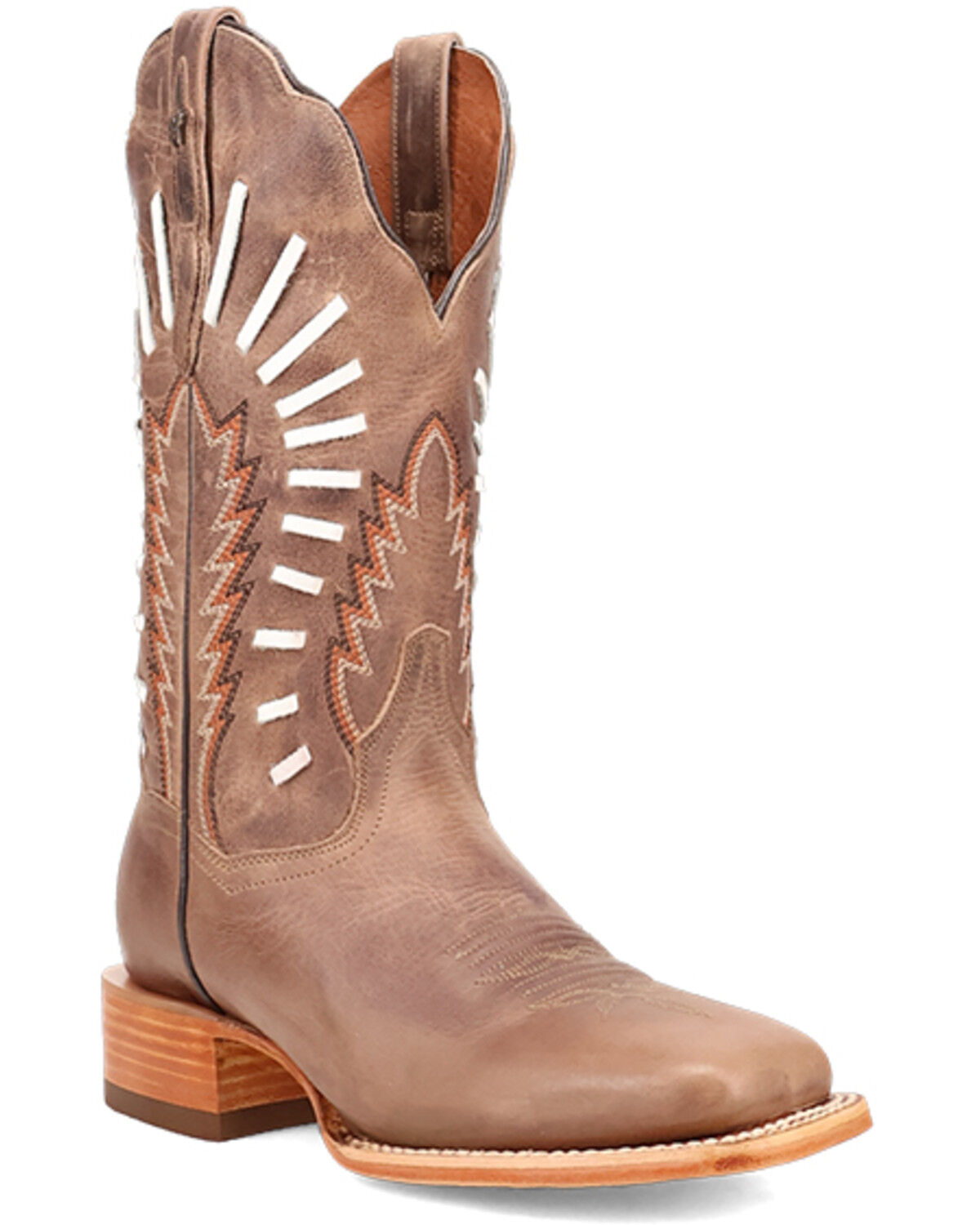 Dan Post Women's Lacy Western Boots - Broad Square Toe, Tan