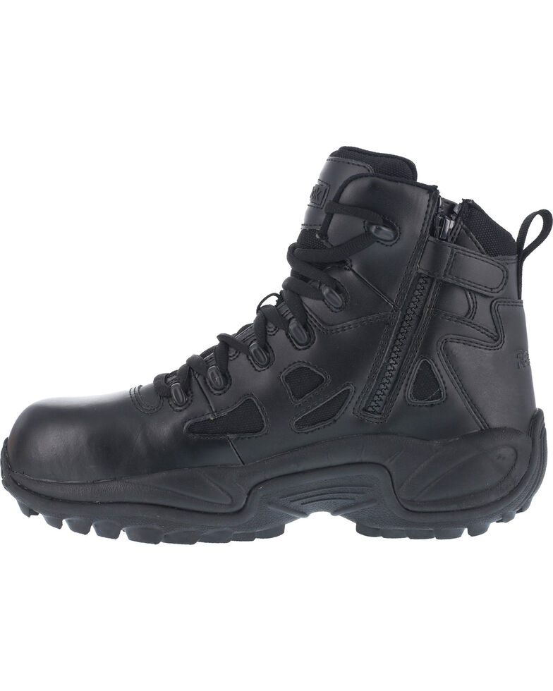Reebok Men's Stealth 6" Lace-Up Side Zip Work Boots - Composite Toe ...