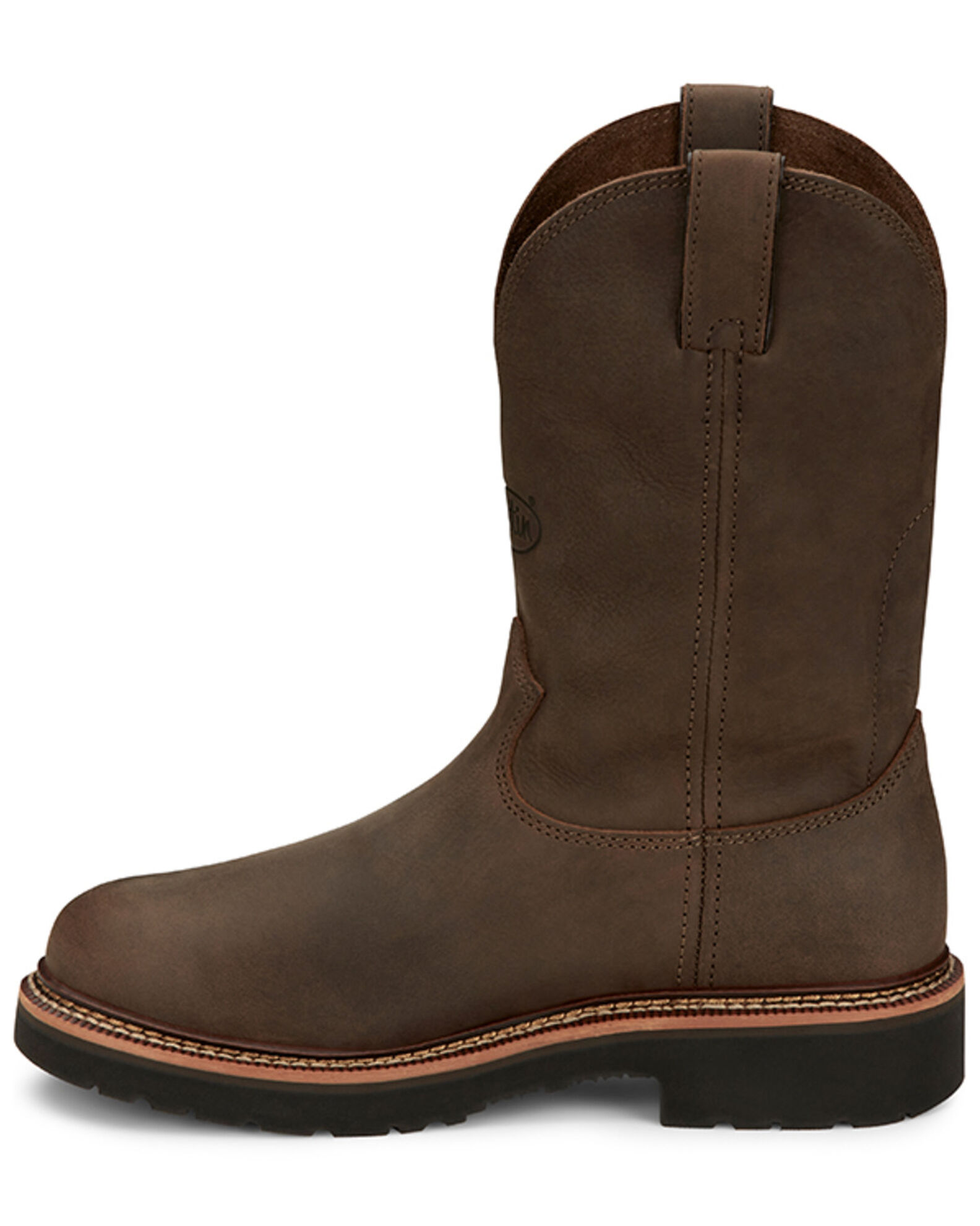 Product Name Justin Mens 11 Carbide Pull On Work Boots Soft Toe