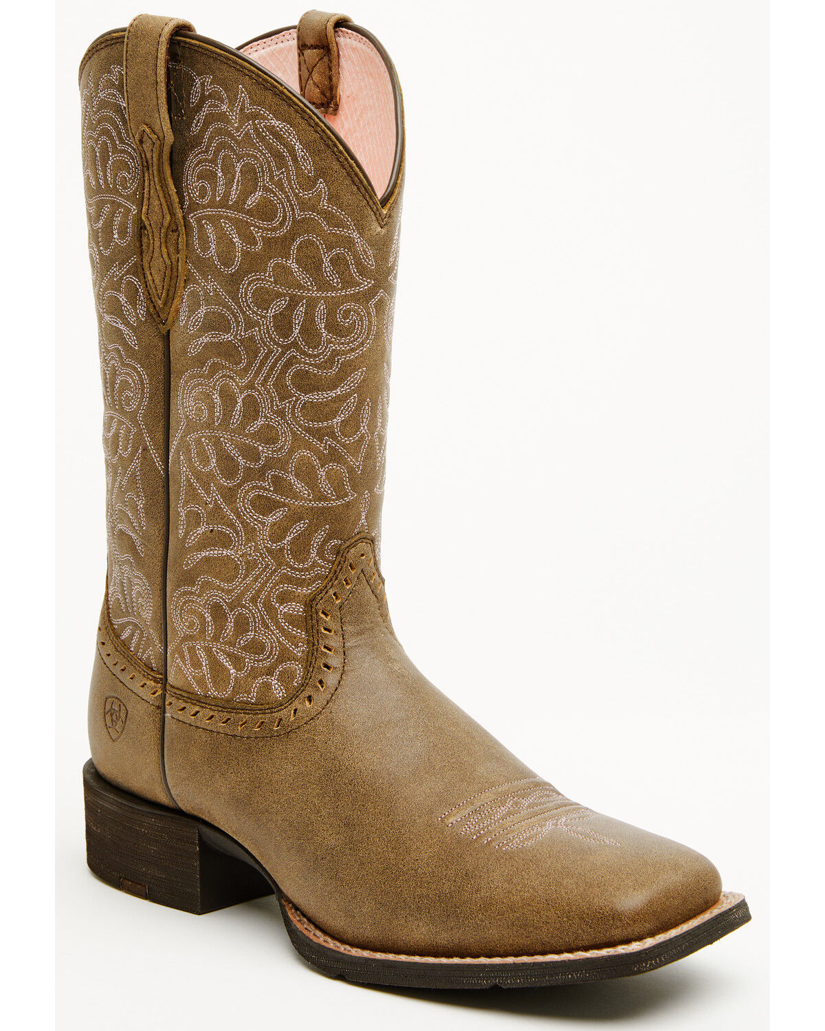 Ariat Women's Round Up Remuda Western Boots - Broad Square Toe, Sand