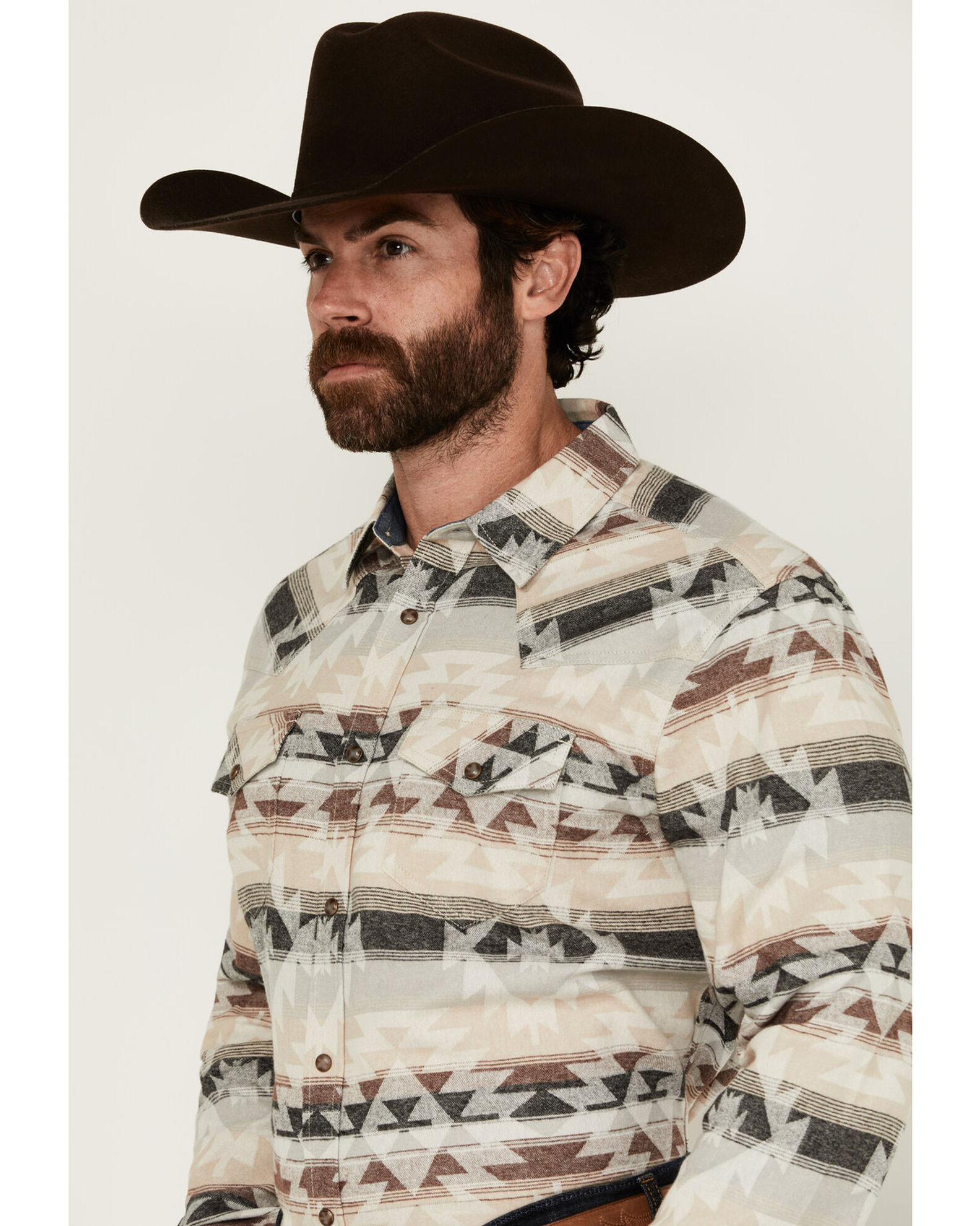 Cody James Men's Sway Southwestern Striped Long Sleeve Snap Western ...