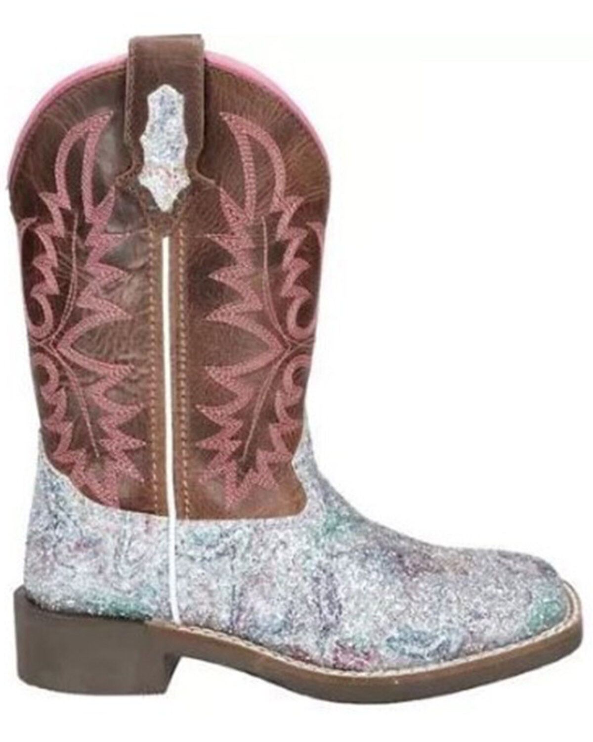Smoky Mountain Girls' Ariel Western Boots - Broad Square Toe, Multi