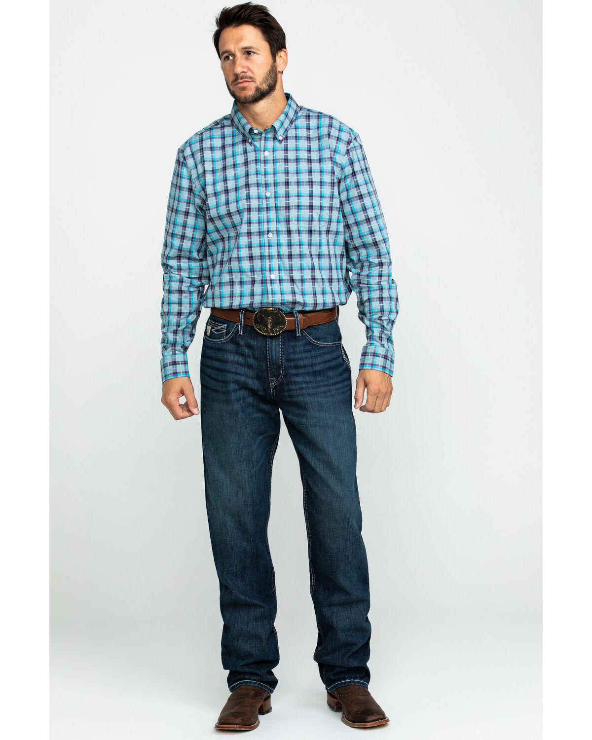 Cinch Men's Sawyer Rinse Loose Bootcut Jeans | Boot Barn