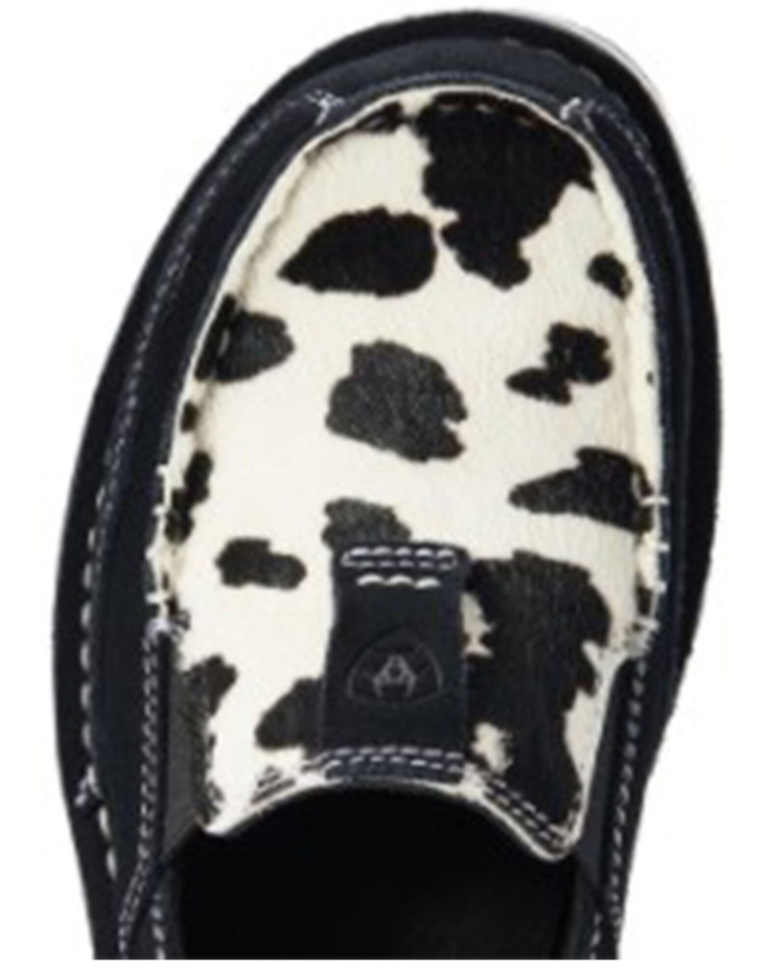 Product Name Ariat Womens Suede Cow Print Hair On Casual Slip On
