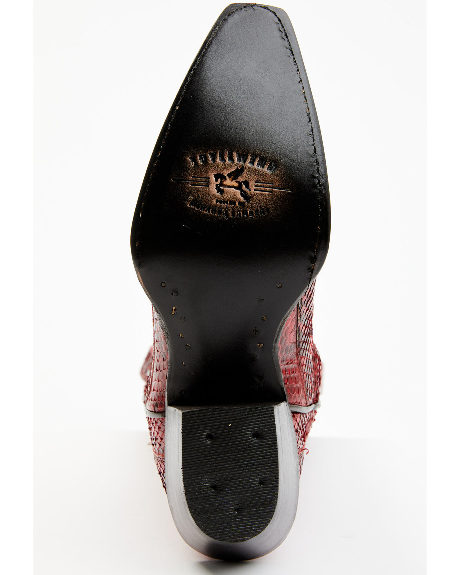 Idyllwind Womens Slay Exotic Python Western Boots Snip Toe Red