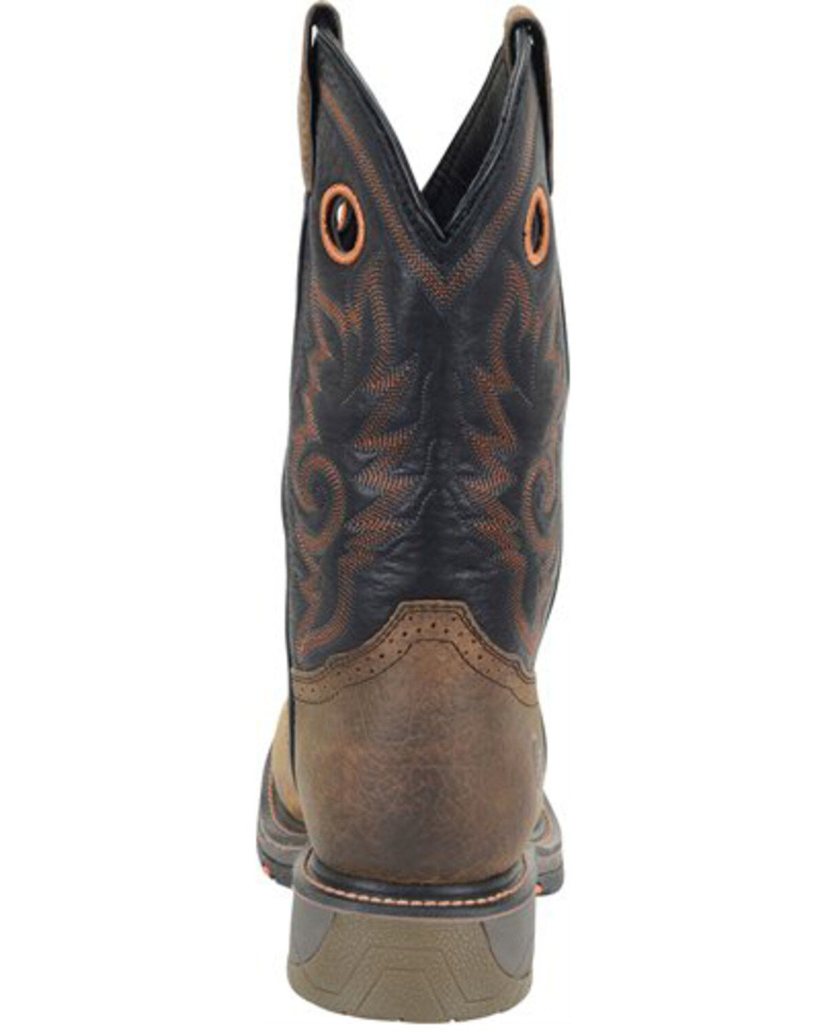 Double H Mens Saddle Composite Toe Western Work Boots Brown