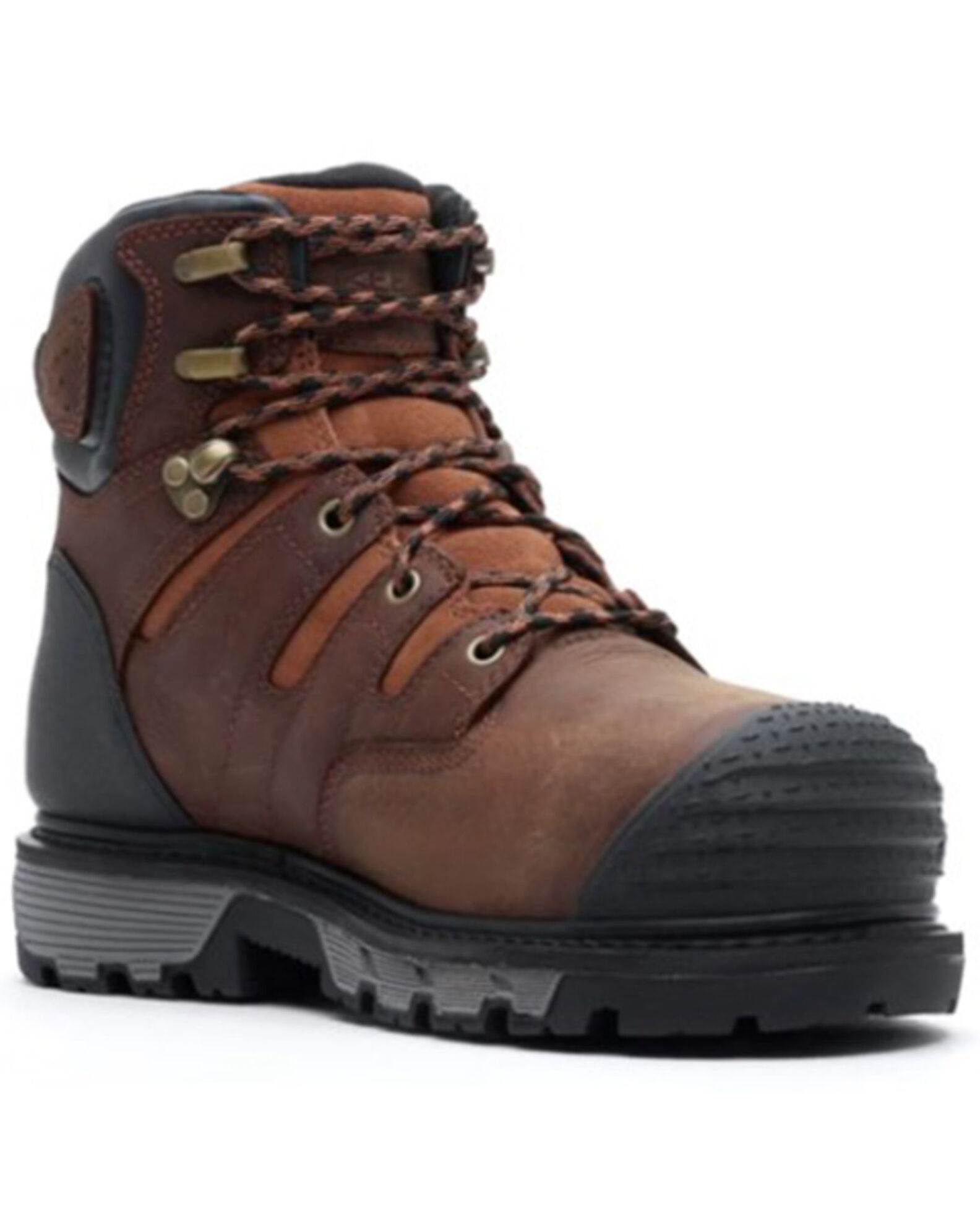 Keen Men's Camden 6" Lace-Up Work Boots - Carbon Toe, Brown