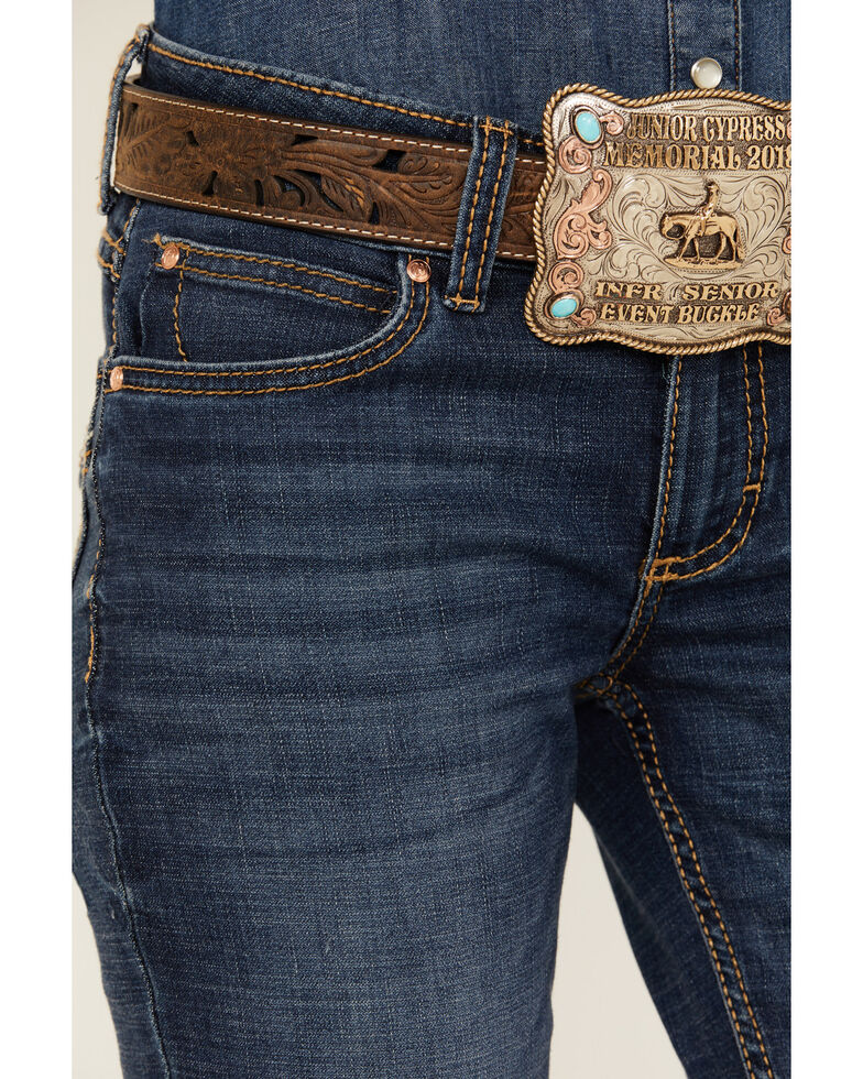 Wrangler Womens Mae Premium Patch Boot Cut Jeans Boot Barn