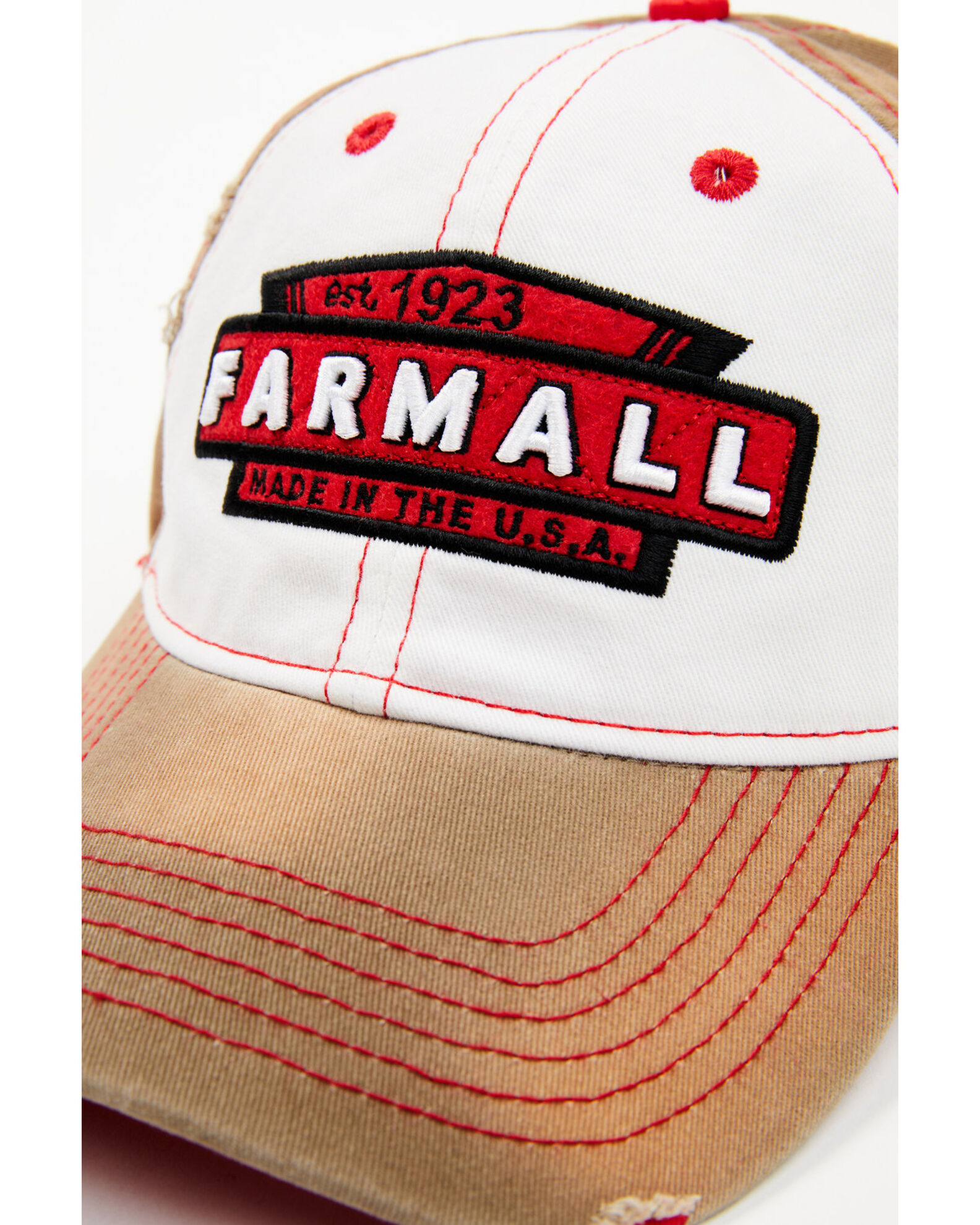 International Harvester Men's Farmall Baseball Cap, Tan