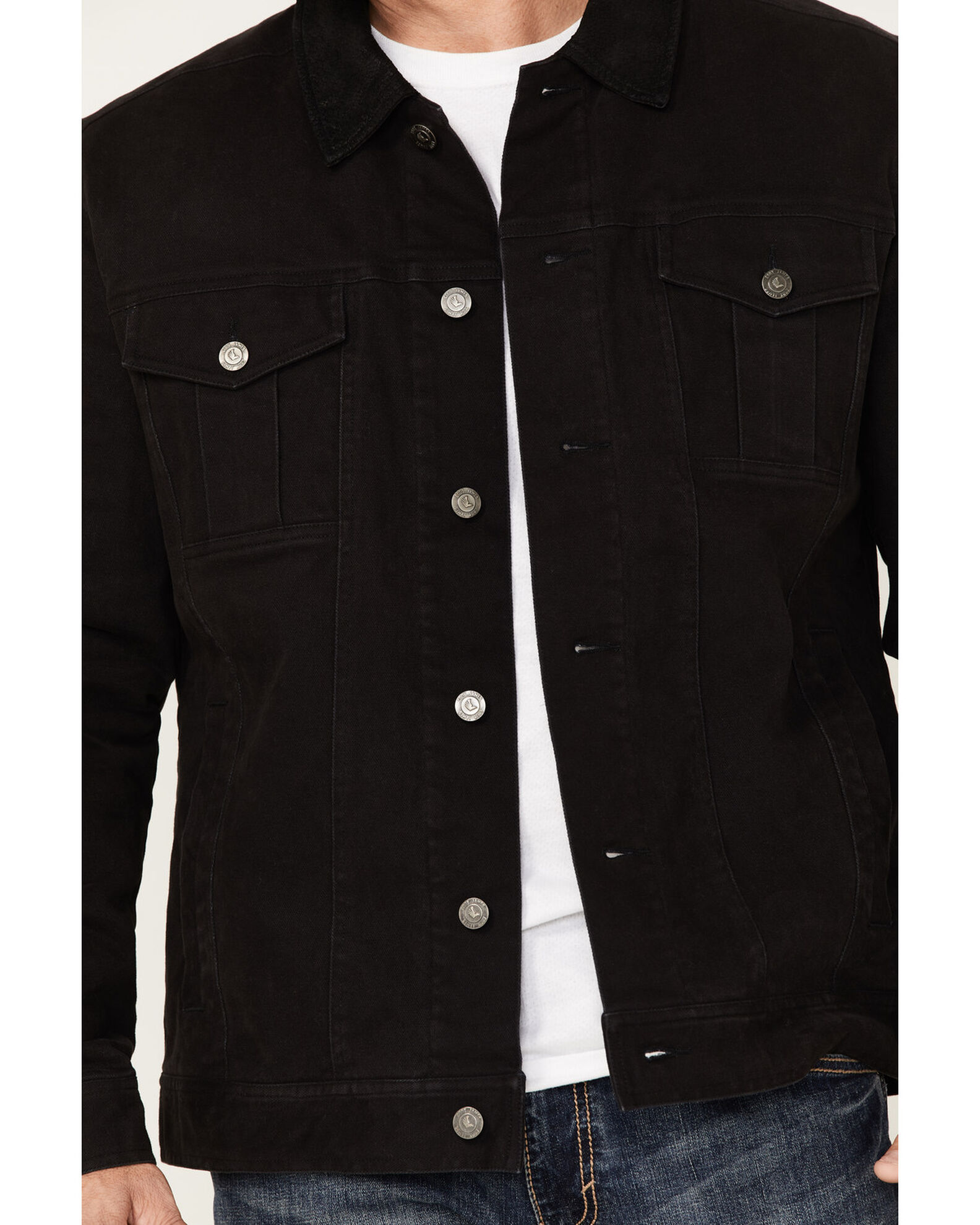 Cody James Mens Ozark Washed Rancher Jacket Black