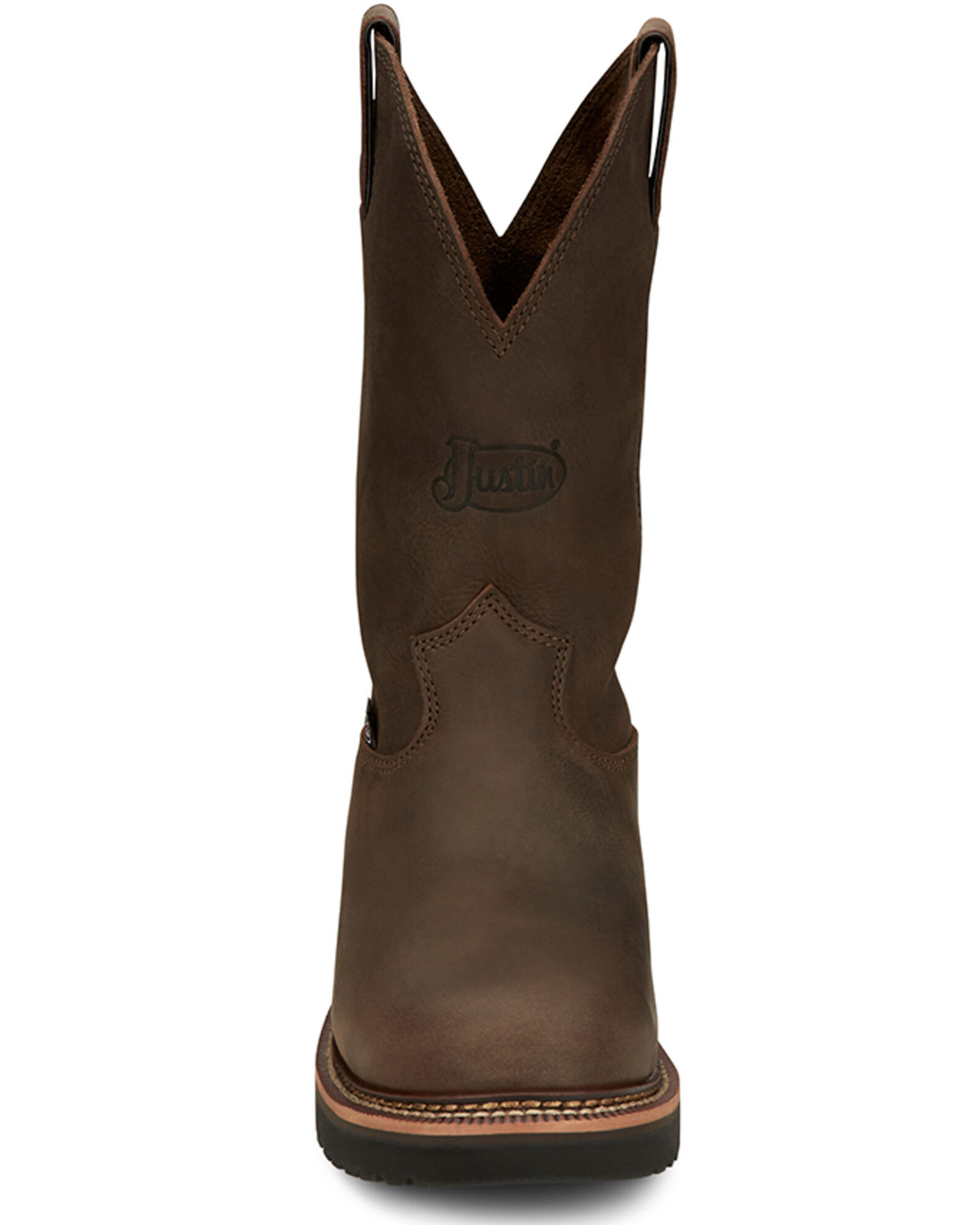 Product Name Justin Mens 11 Carbide Pull On Work Boots Soft Toe