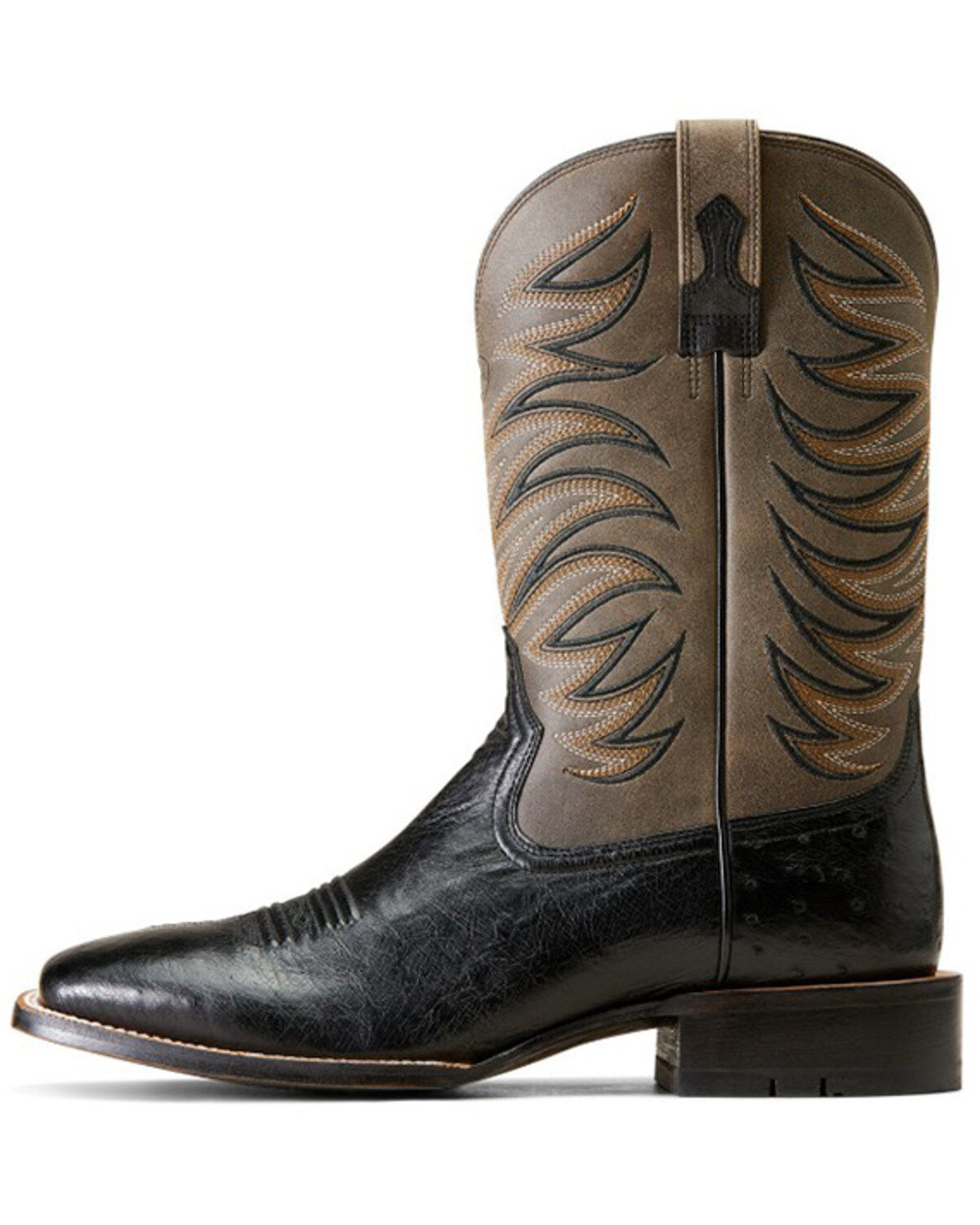 Ariat Men's Badlands Exotic Ostrich Western Boots - Broad Square Toe ...