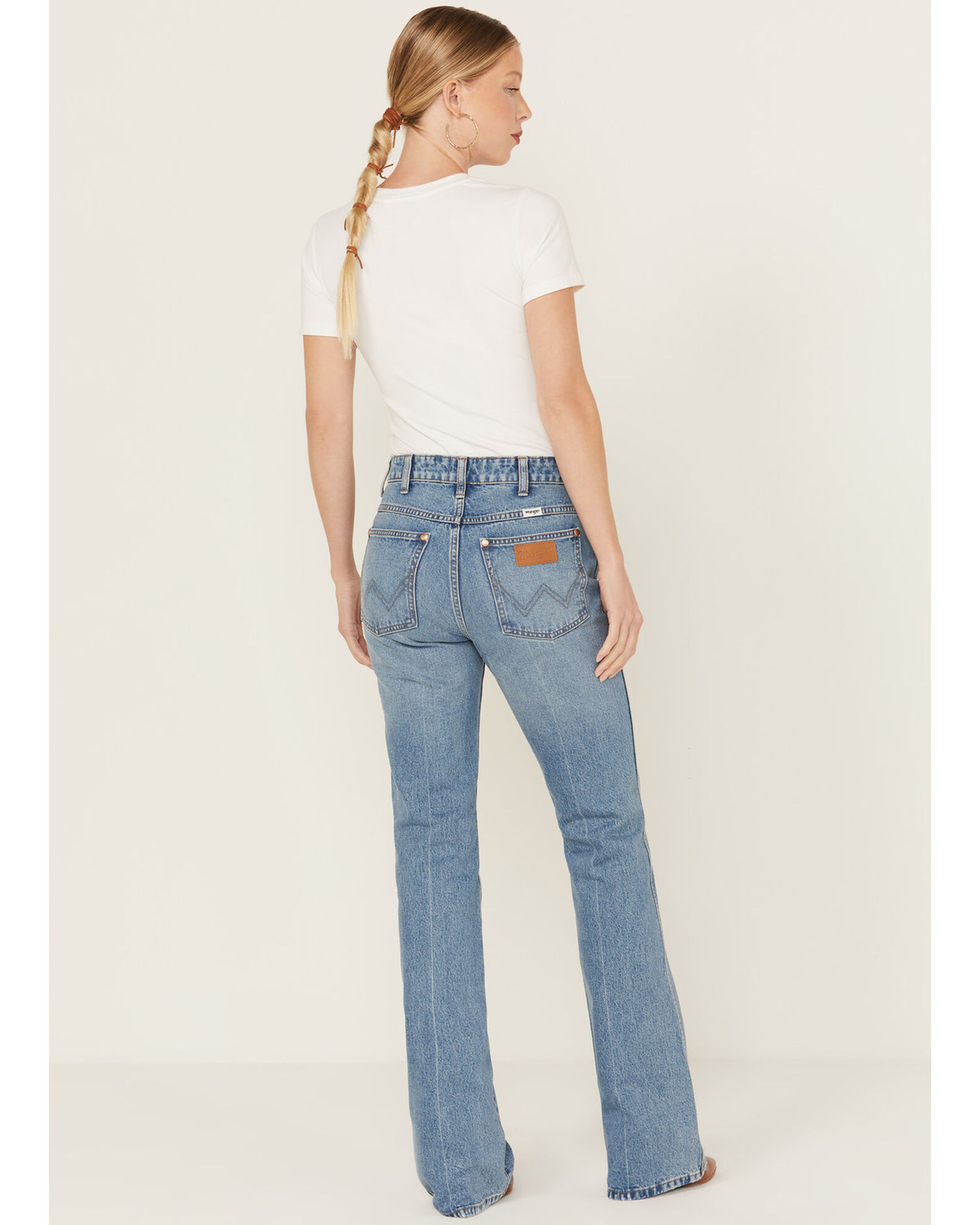 Wrangler Women's Westward High Rise Bootcut Jeans, Light Wash