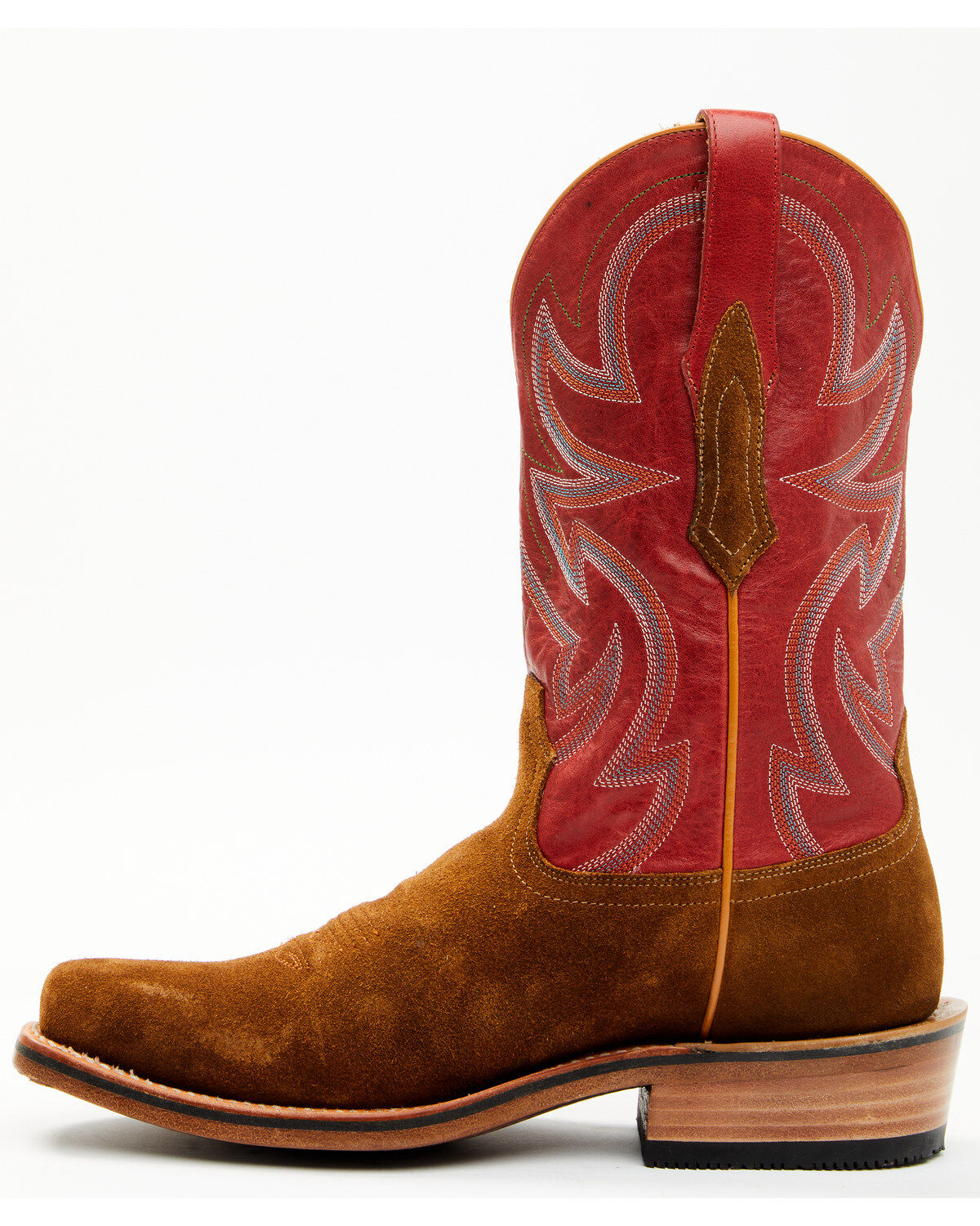 RANK 45® Men's Archer Roughout Western Boots - Square Toe, Red