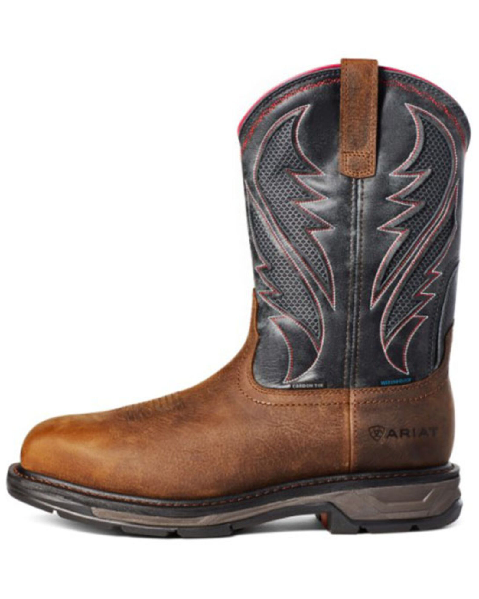 Ariat Men's 11" WorkHog® Waterproof Western Work Boots - Carbon Toe, Brown