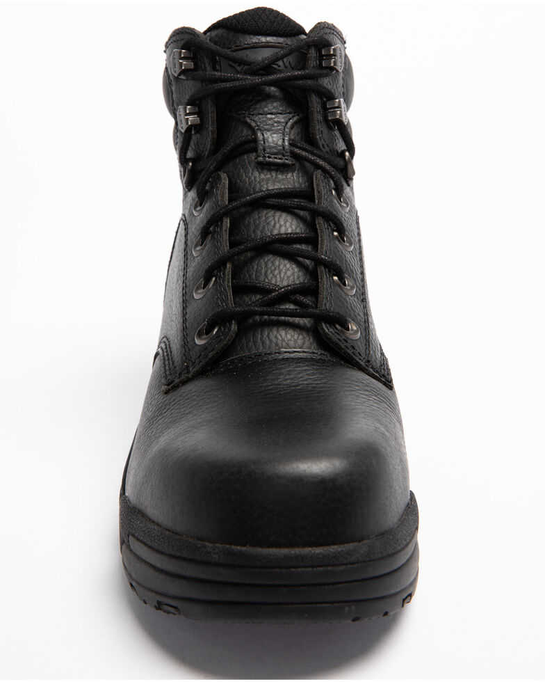 Hawx Mens Black Enforcer Lace Up Work Boots Nano Composite Toe