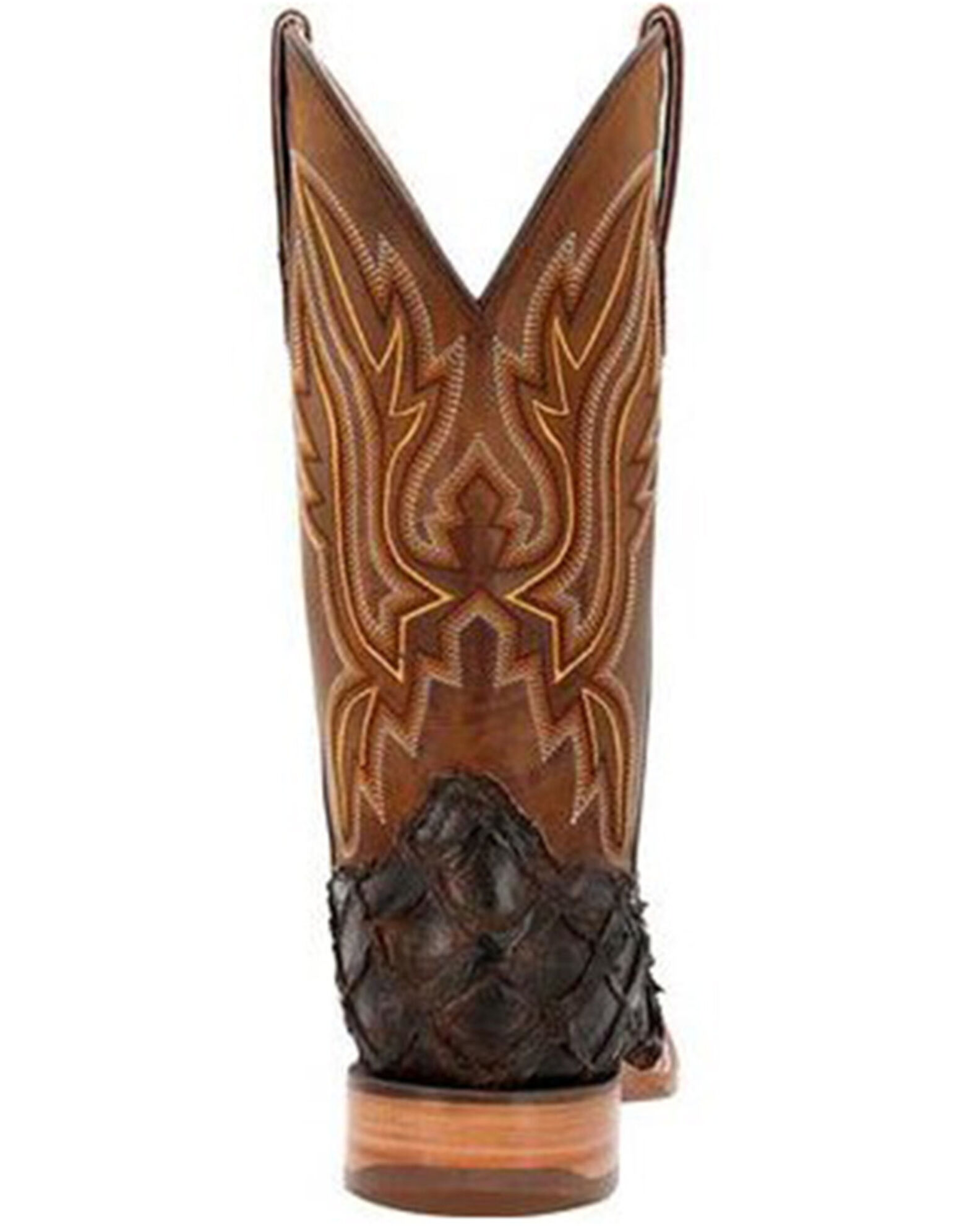 Durango Mens Exotic Pirarucu Skin Western Boots Broad Square Toe