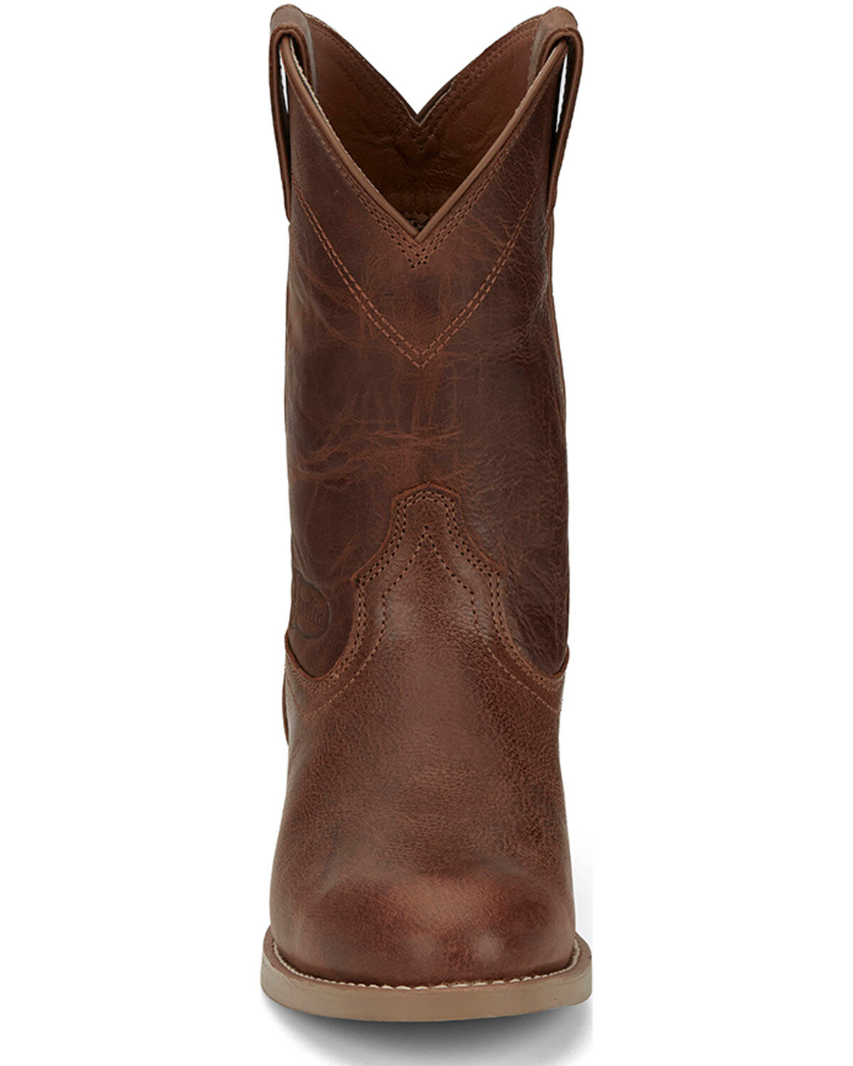 Justin Men's Roper Western Boots - Round Toe, Brown