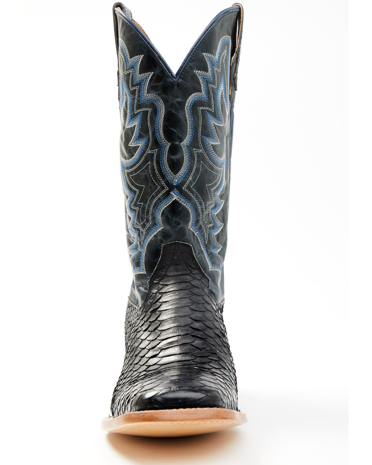 Cody James Men's Exotic Python Western Boots - Broad Square Toe, Black