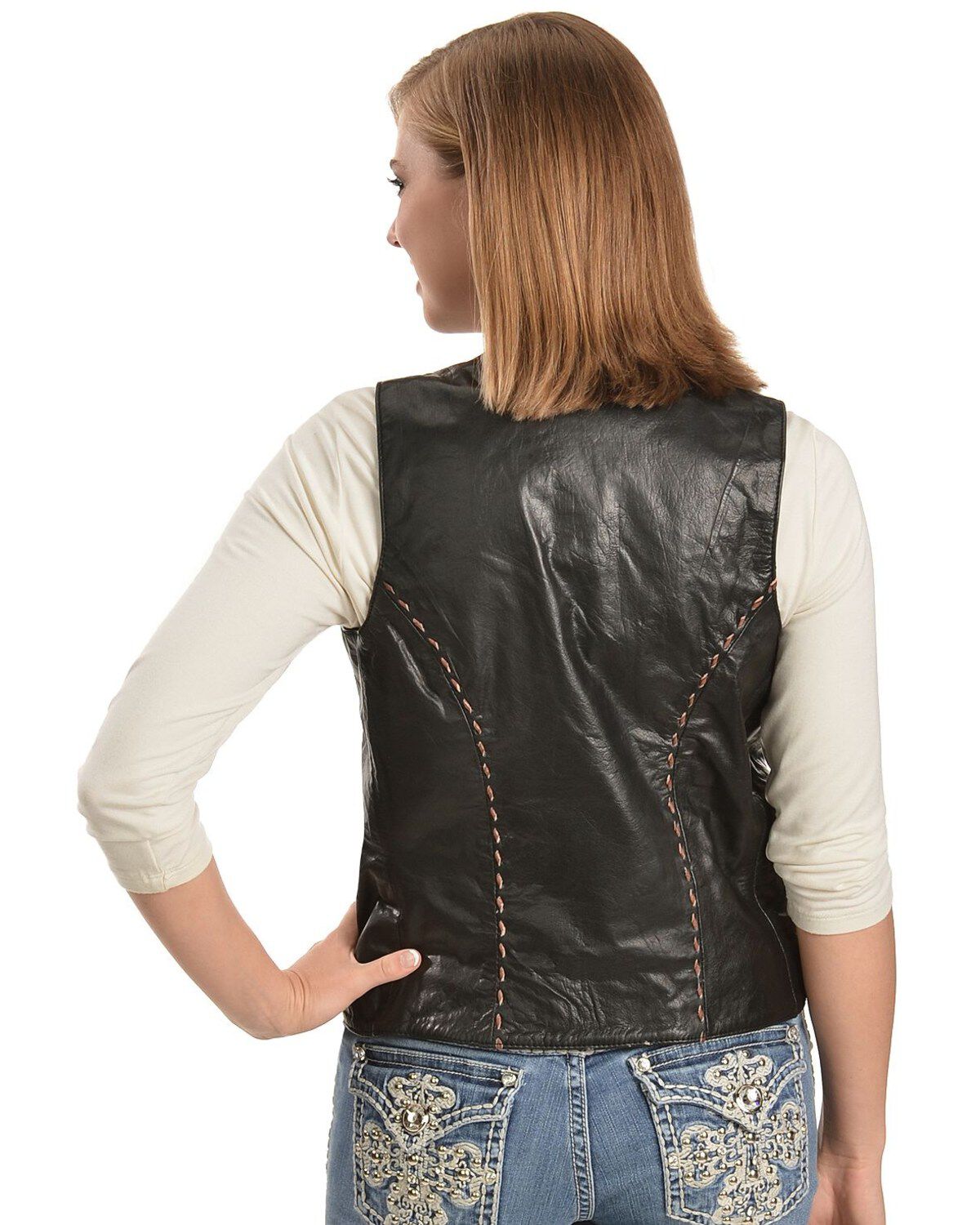 Kobler Floral Tooled Leather Vest | Boot Barn