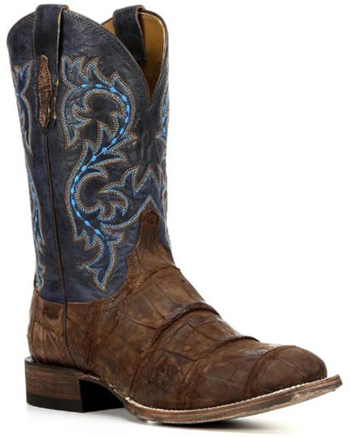 Lucchese Men's Handmade Malcolm Alligator Western Boots - Square Toe, Tan