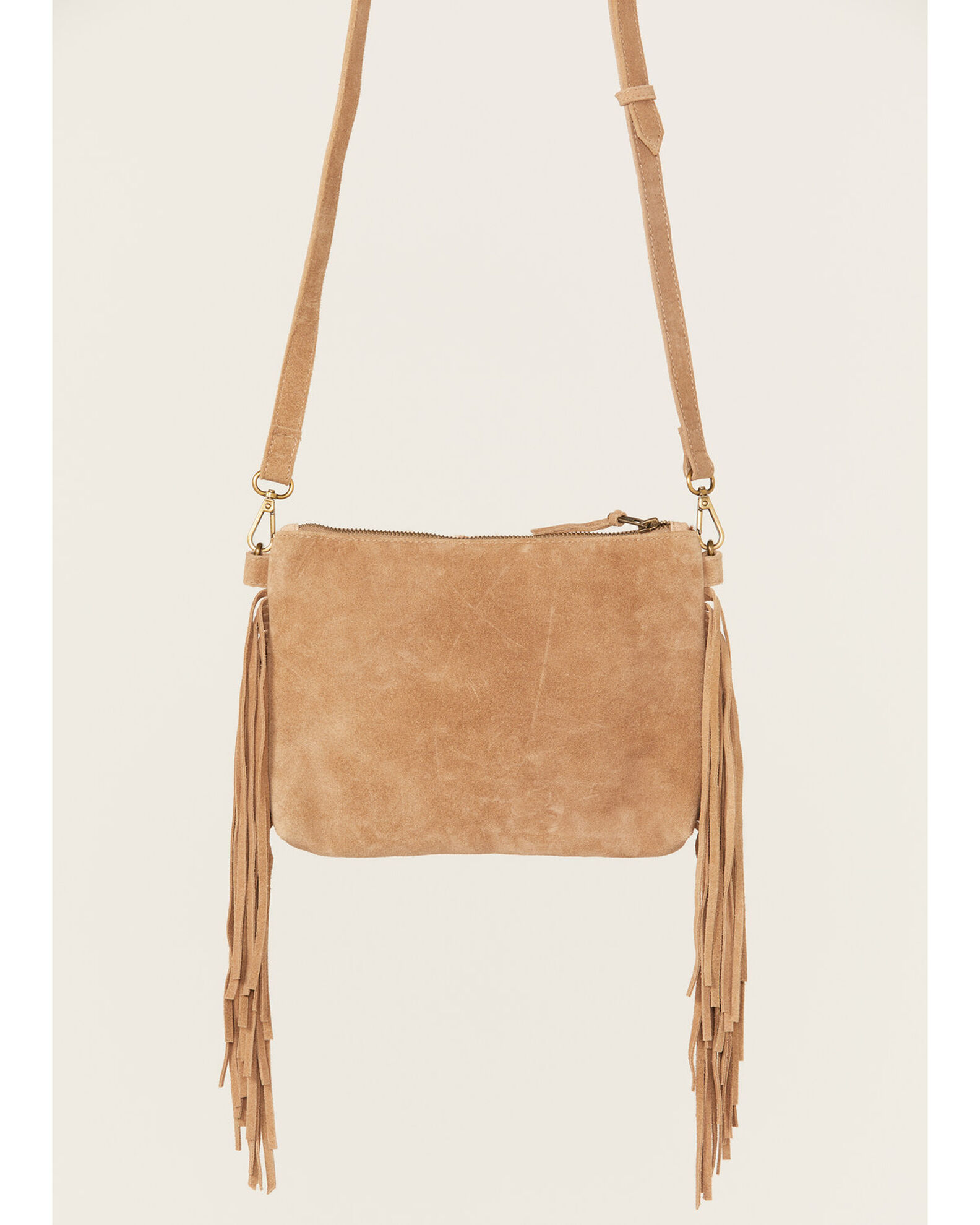 Shyanne Women's Boho Patched Crossbody Bag, Tan