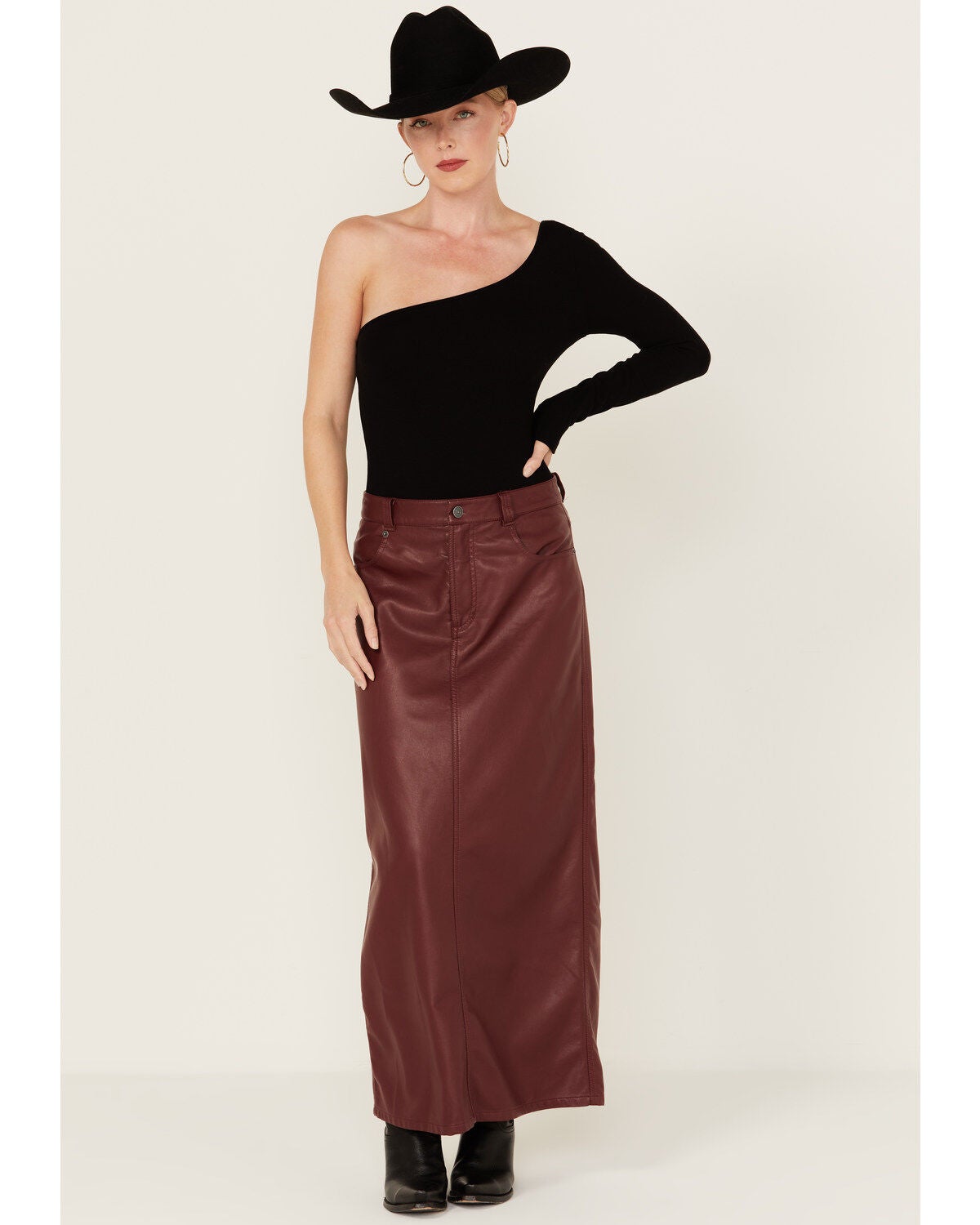 Product Name: Free People Women's City Slicker Faux Leather Maxi Skirt