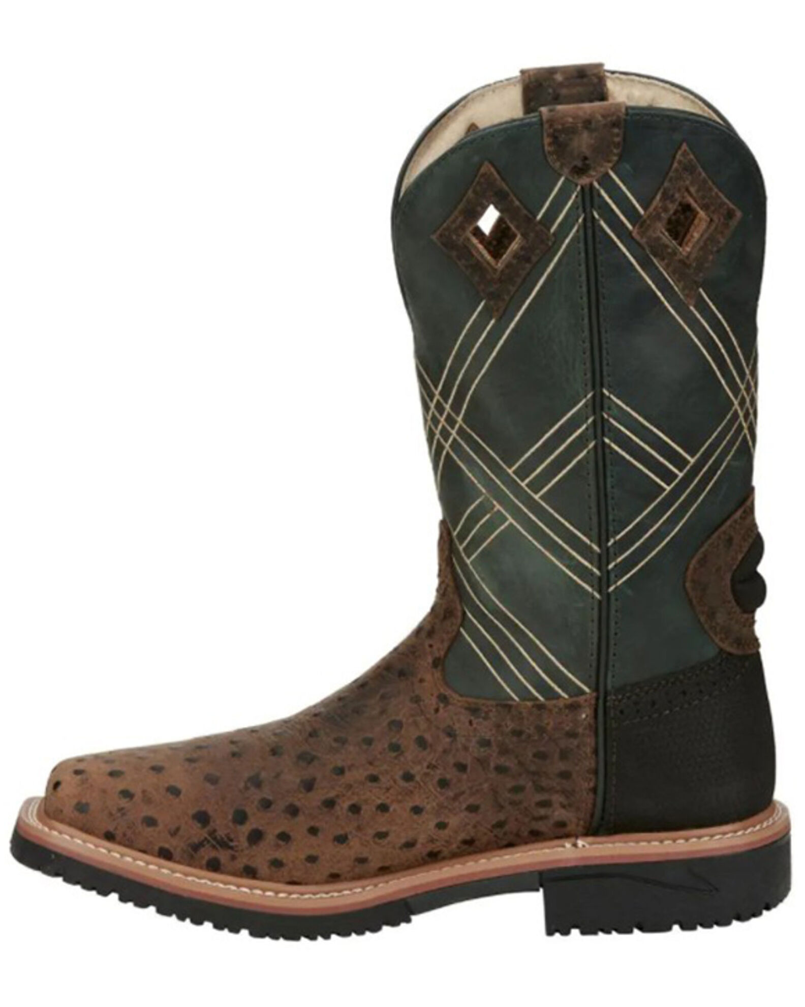 Justin Men's Dalhart Waterproof Western Work Boots - Nano Composite Toe ...