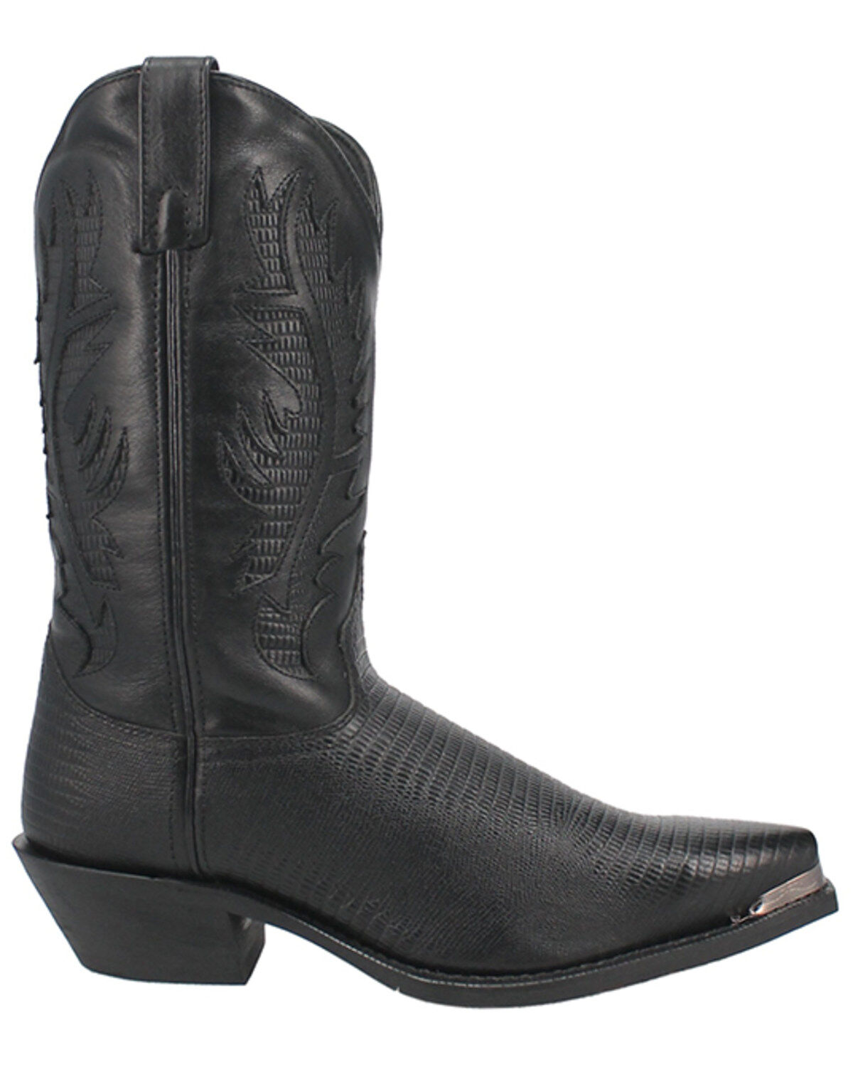 Laredo Men's Lizard Print Western Boot - Snip Toe, Black