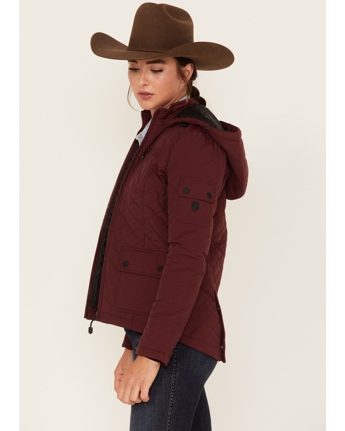 RANK 45® Women's Ultimate Legacy Quilted Jacket, Dark Red