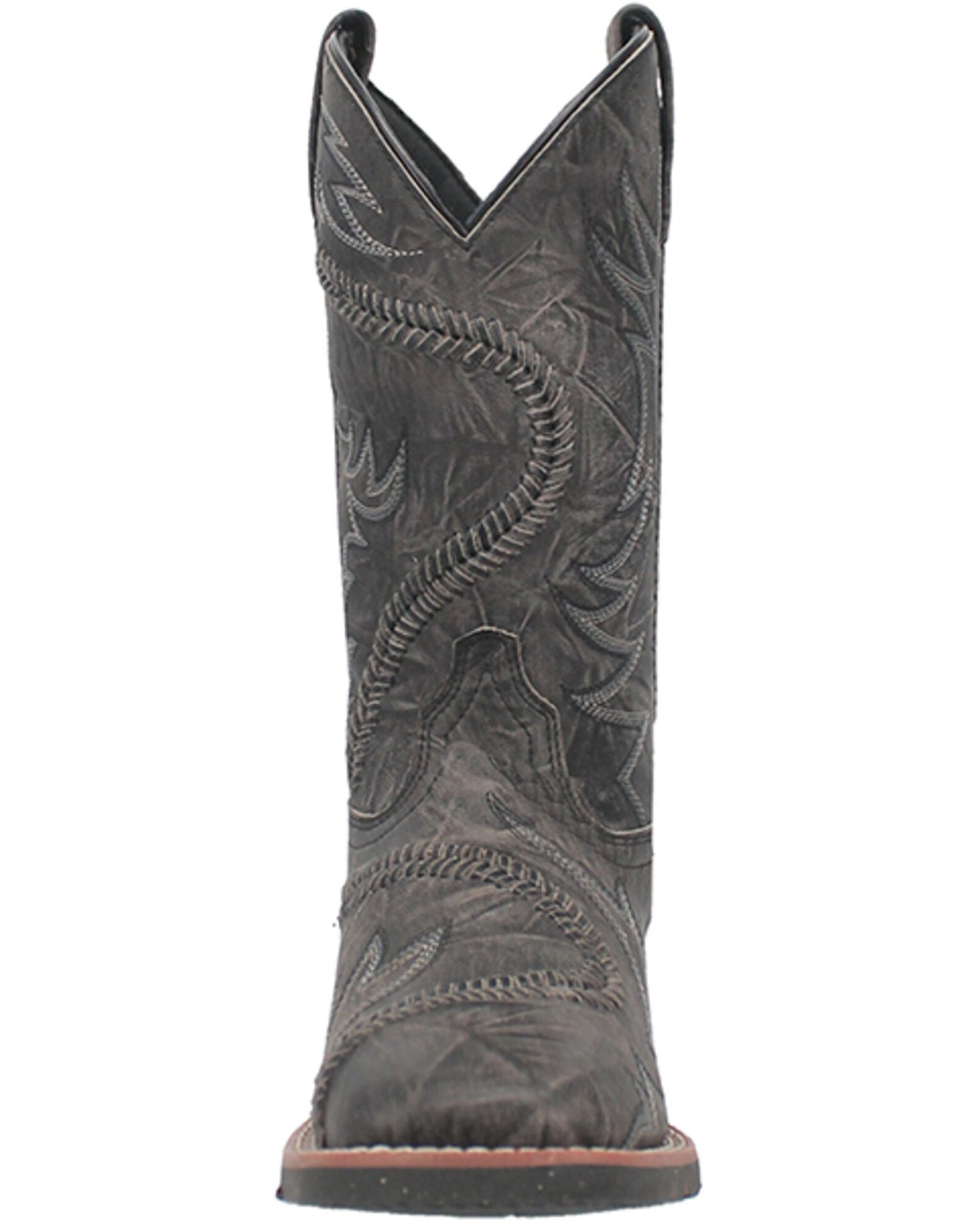 Laredo Men's 11" Kade Western Boots - Broad Square Toe, Charcoal