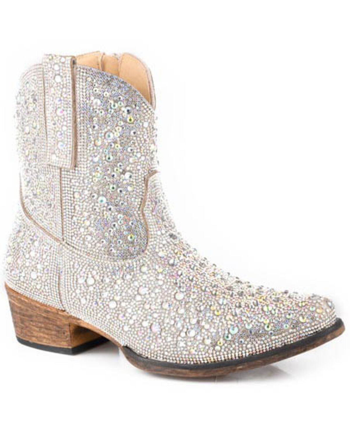 Roper Women's Shay Jewels Embellished Western Booties - Snip Toe,