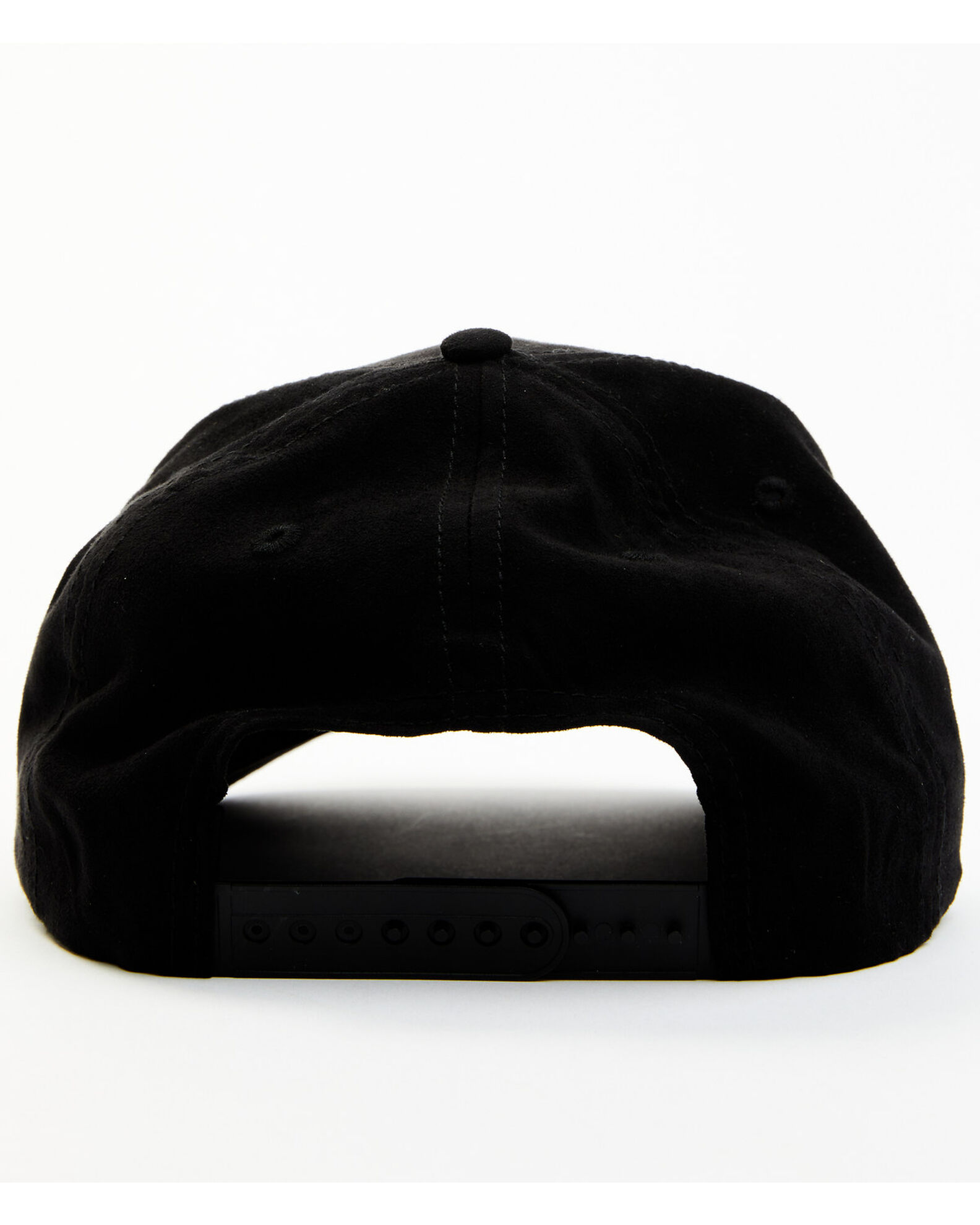 Cody James Mens American Flag Patch Suede Ball Cap Black
