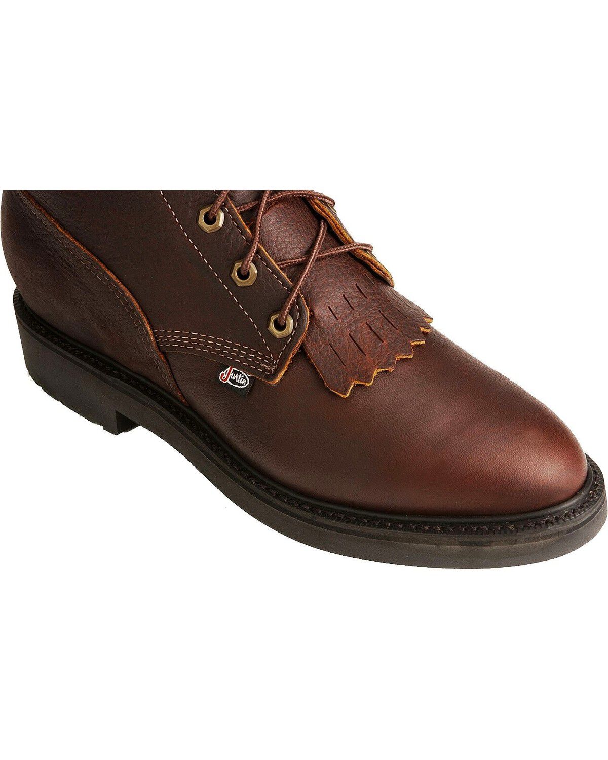 Justin Men's Conductor 8" Lace-Up Work Boots - Steel Toe,