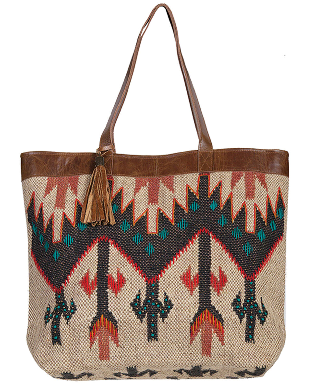 Scully Women's Aztec Woven Handbag, Multi