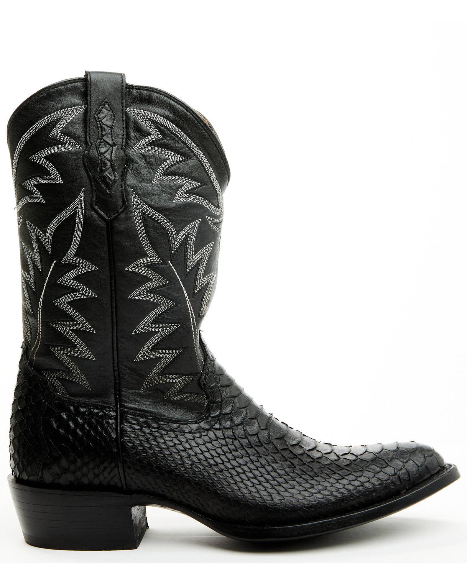 Cody James Men's Exotic Python Western Boots - Round Toe, Black