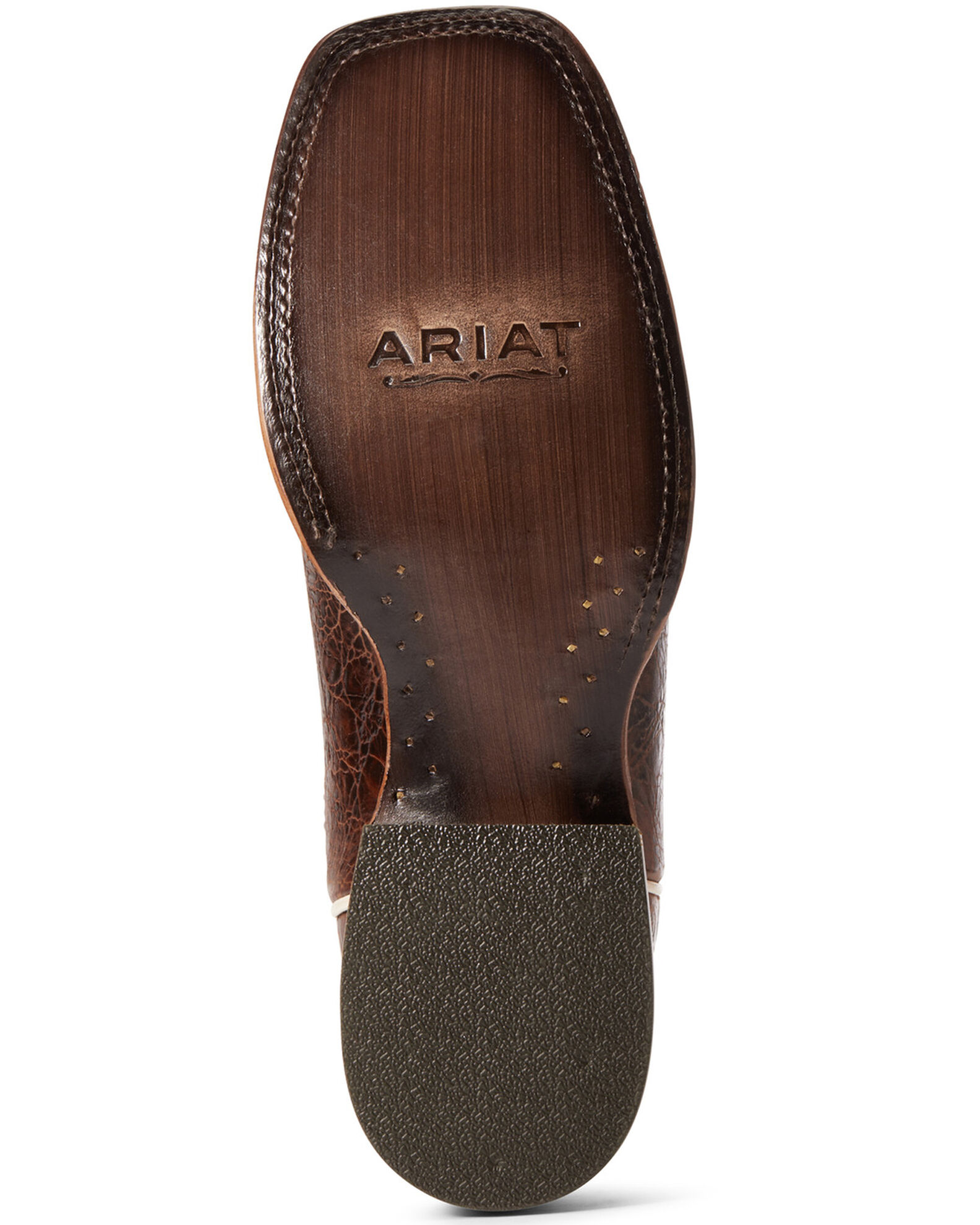 Ariat Mens Circuit Gritty Western Boots Broad Square Toe Brown