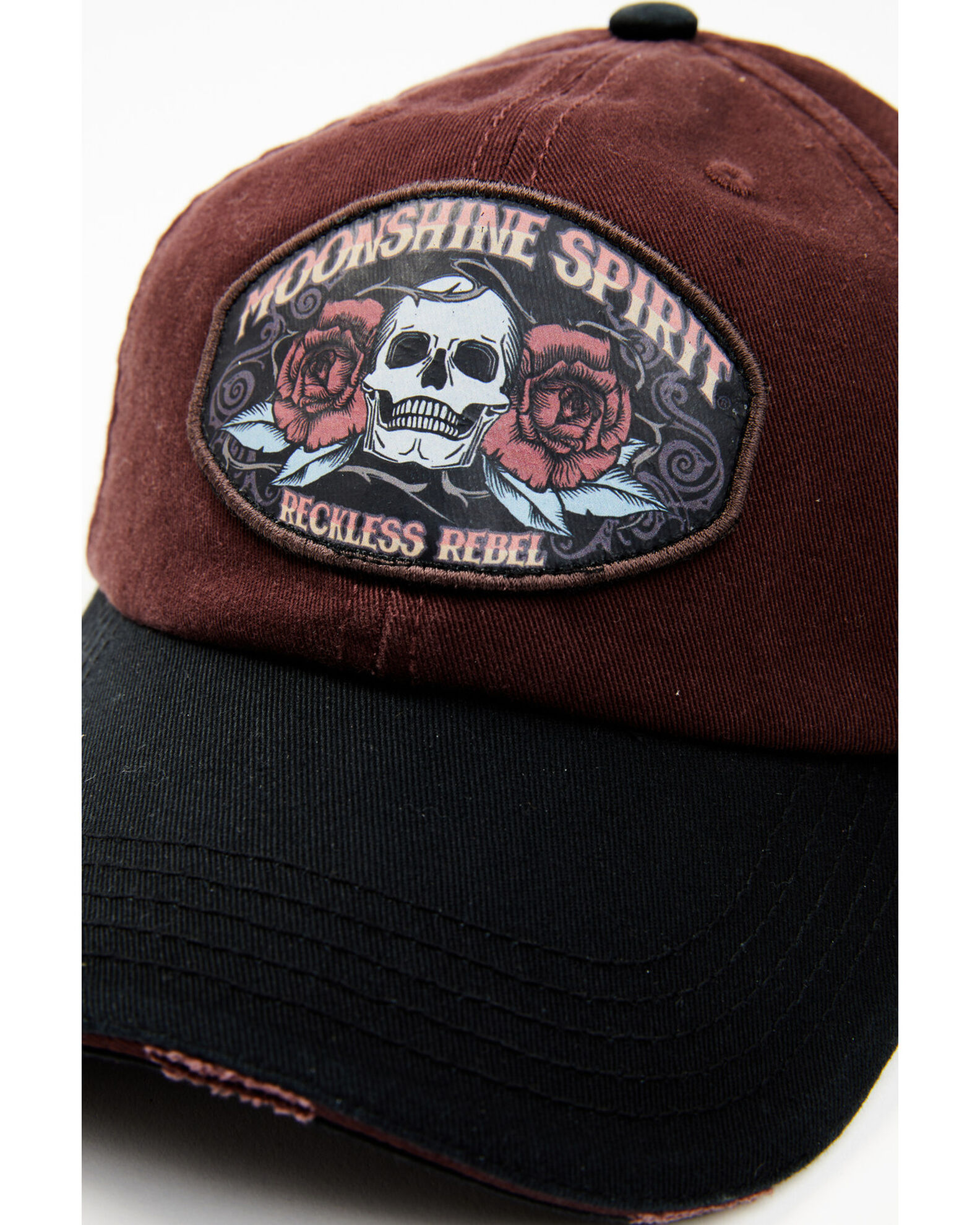 Moonshine Spirit Mens Reckless Rebel Baseball Cap Chilli