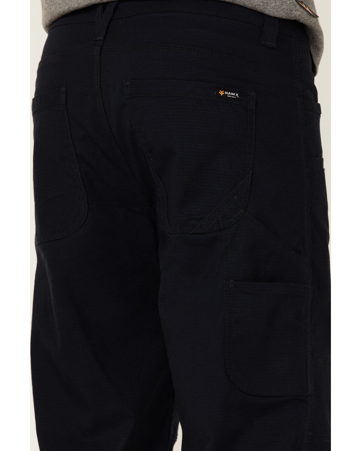 Hawx Men's Navy Ripstop Stretch Work Pants, Navy