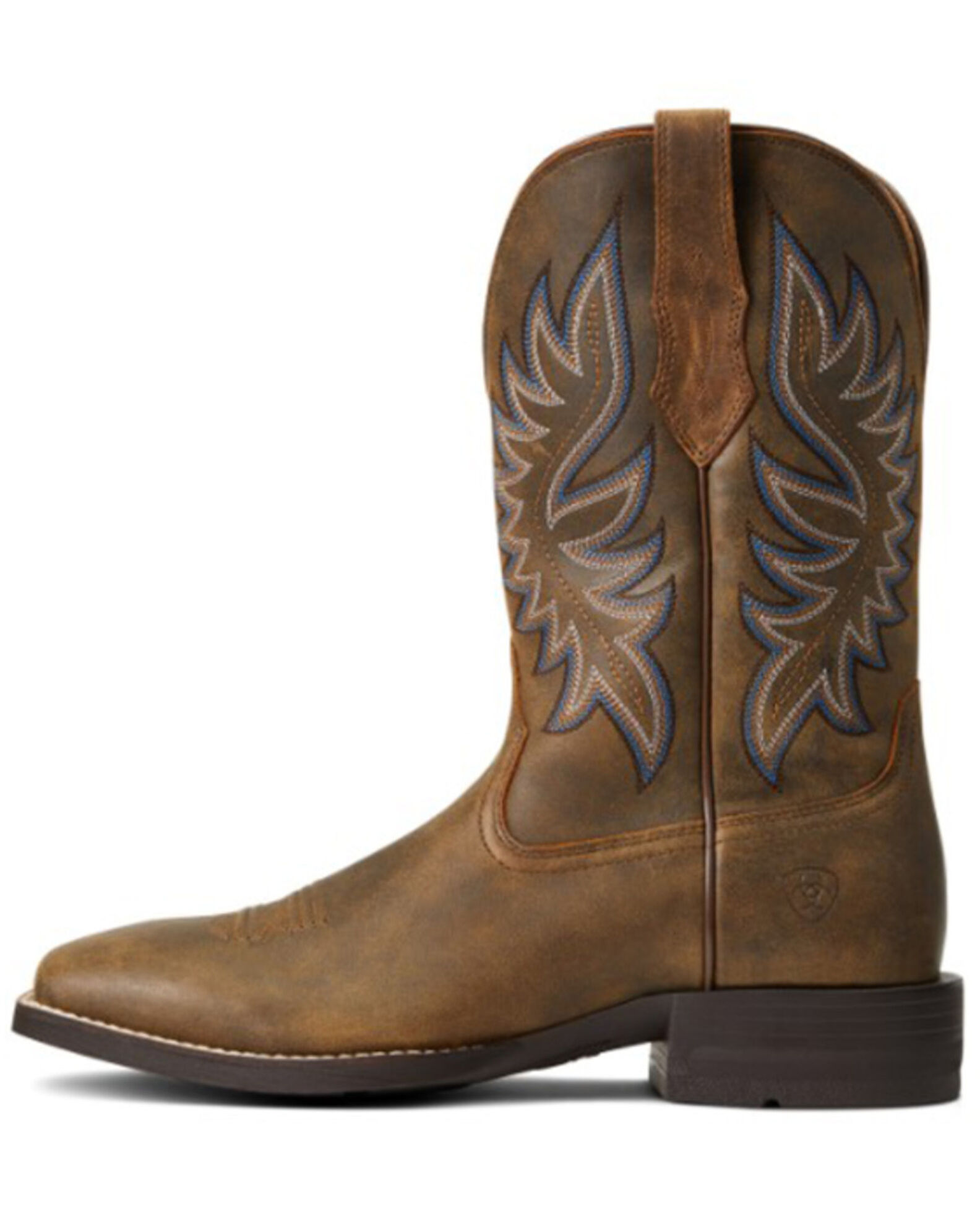 Ariat Mens Brander Leather Performance Western Boot Broad Square Toe