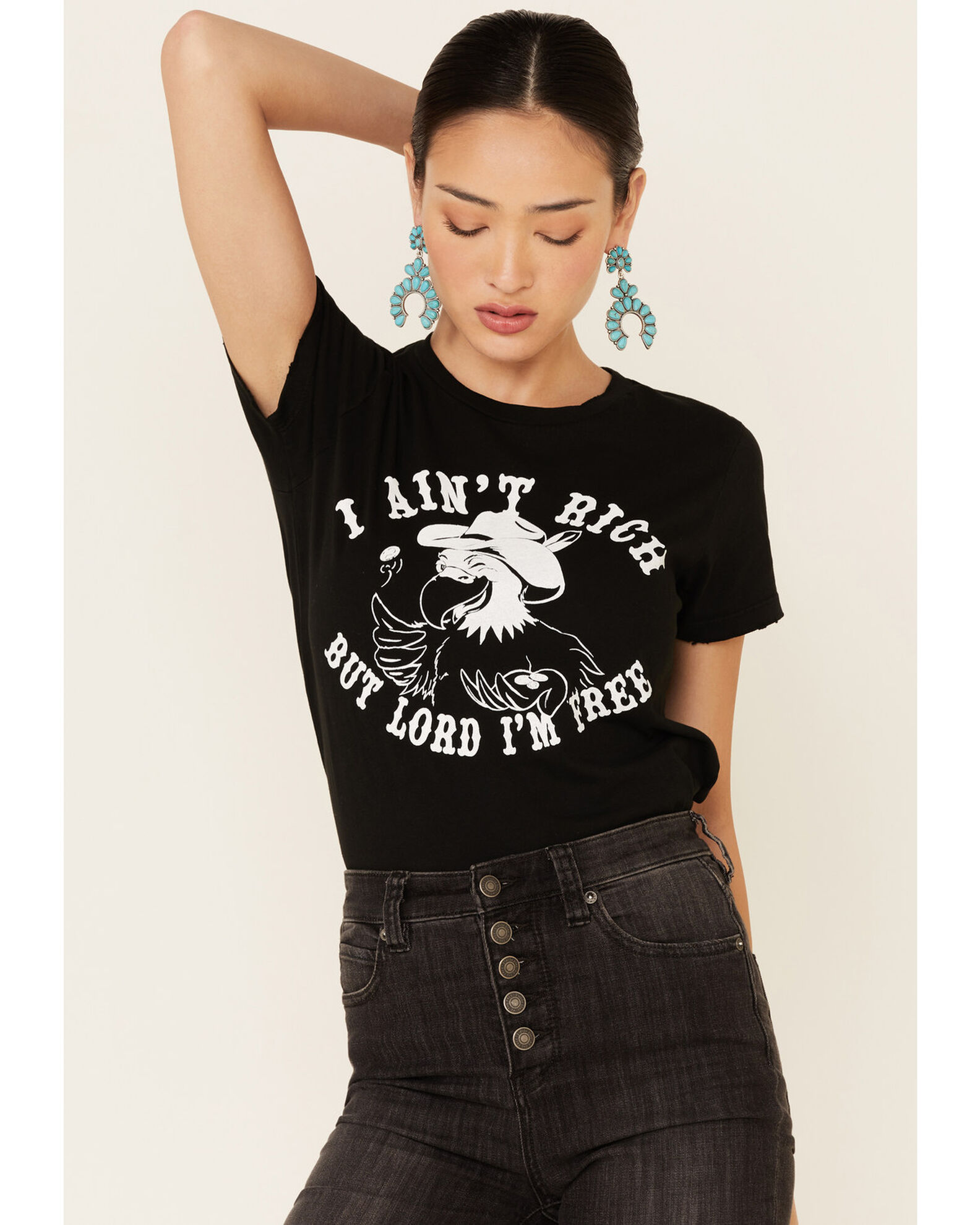 Product Name: Bandit Brand Women's I Ain't Rich But Lord I'm Free ...